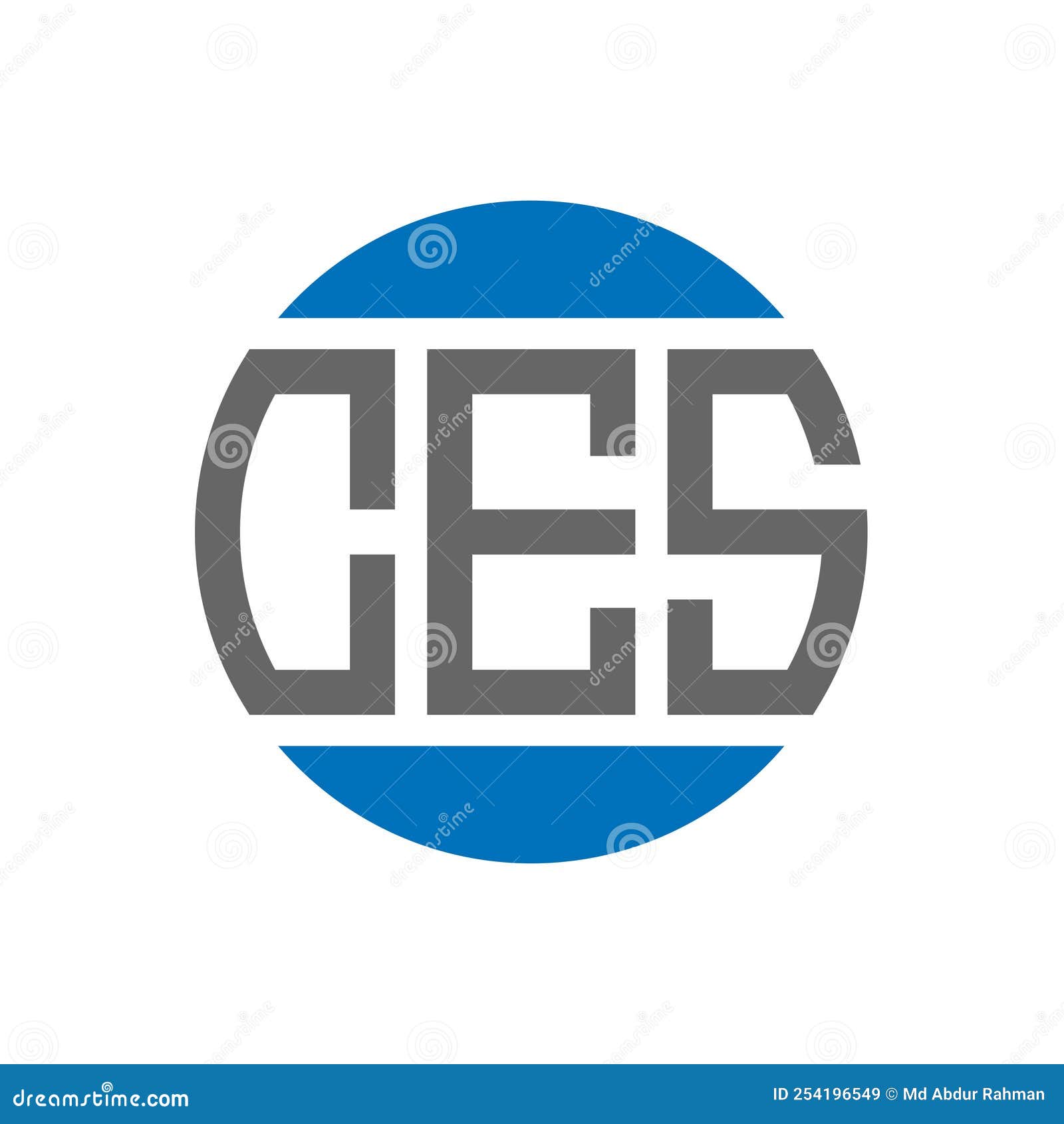 CES Letter Logo Design on White Background. CES Creative Initials ...