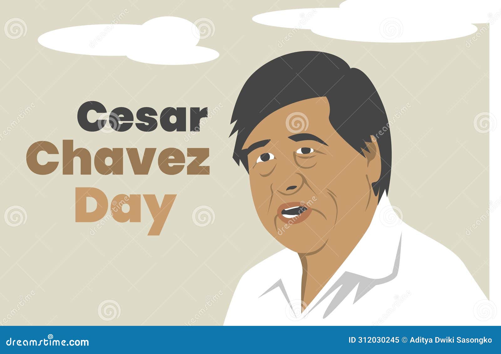 Cesar Chavez Day Vector Para Afiche Imagen editorial - Ilustración de héroe, tierra: 312030245