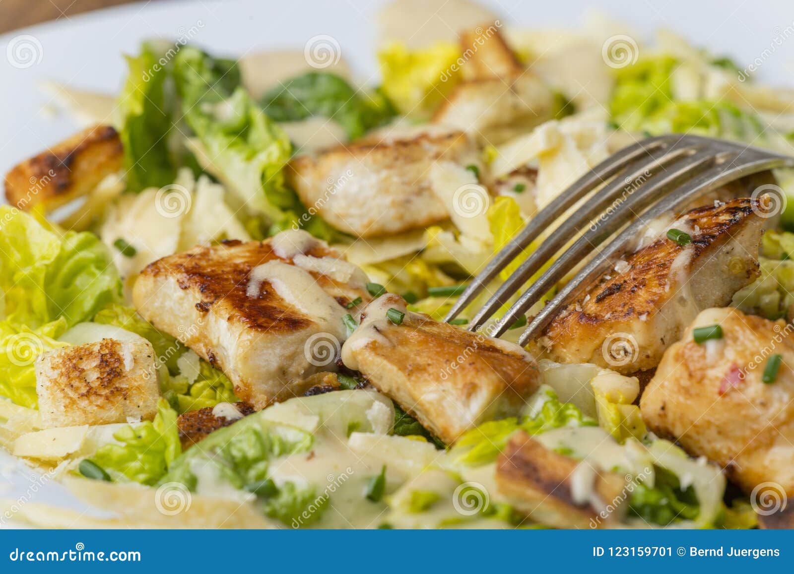 Cesar salad stock image. Image of cesar, fillet, parmesan - 123159701