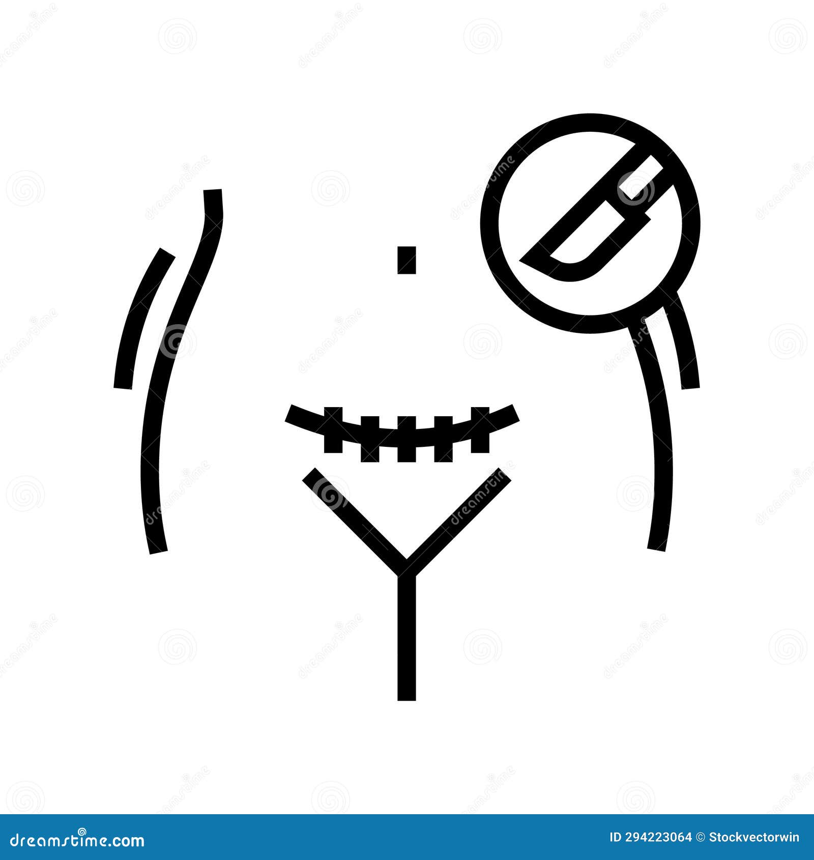 Cesarean Section Icon On White Stock Illustration 262513198