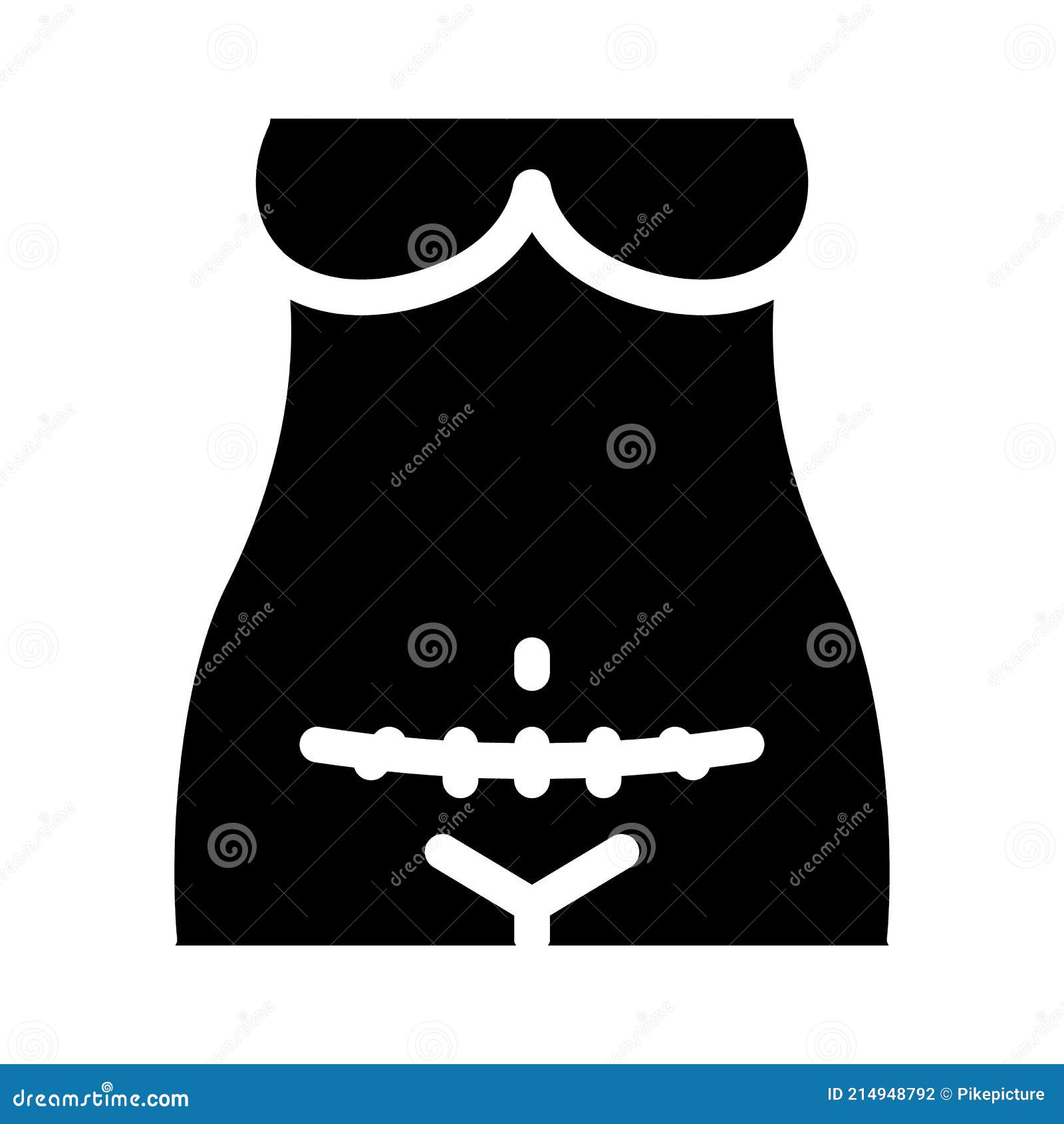 Cesarean Section Icon Vector Glyph Illustration Stock Vector ...