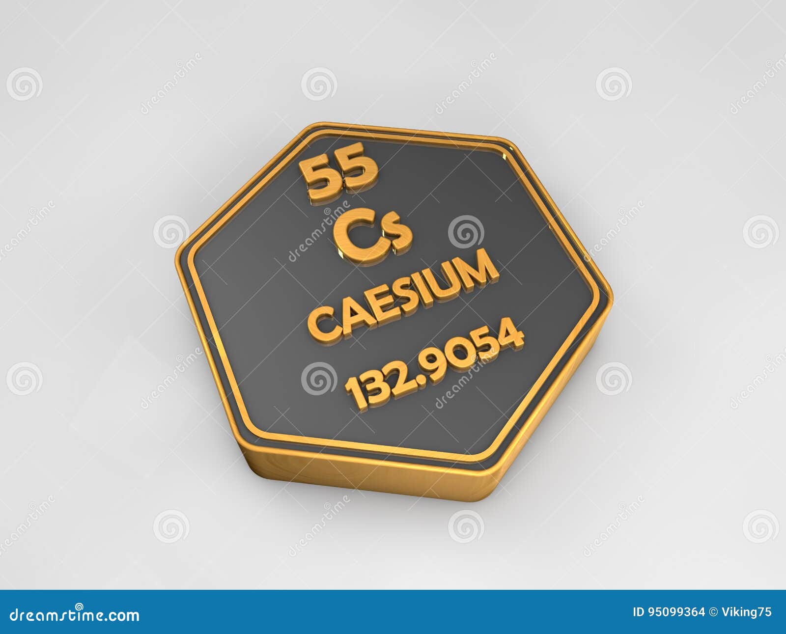 Cesio - Cs - Forma Hexagonal De La Tabla Periódica Del Elemento Químico ...