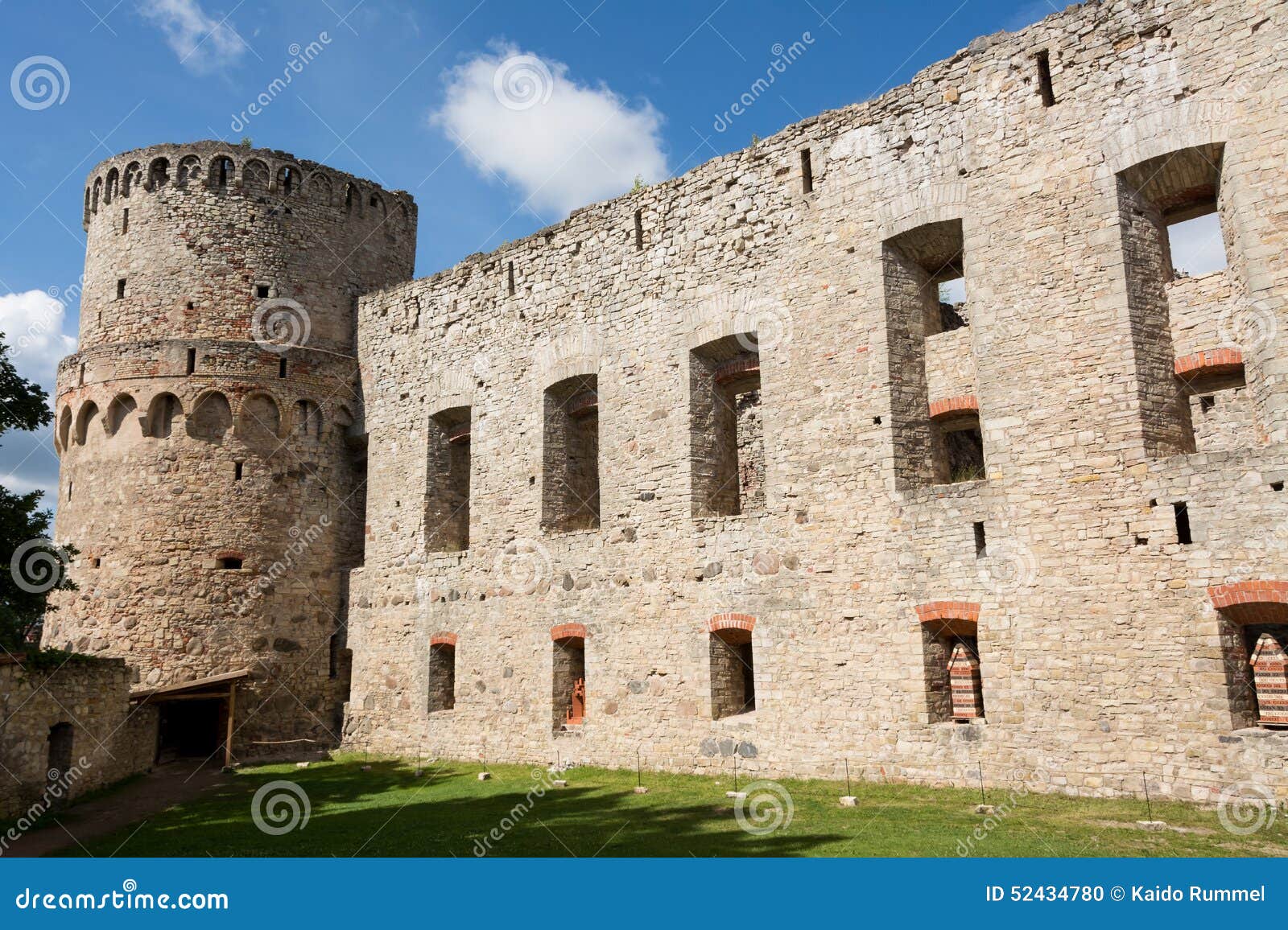 Cesis castle stock photo. Image of order, medieval, brothers - 52434780