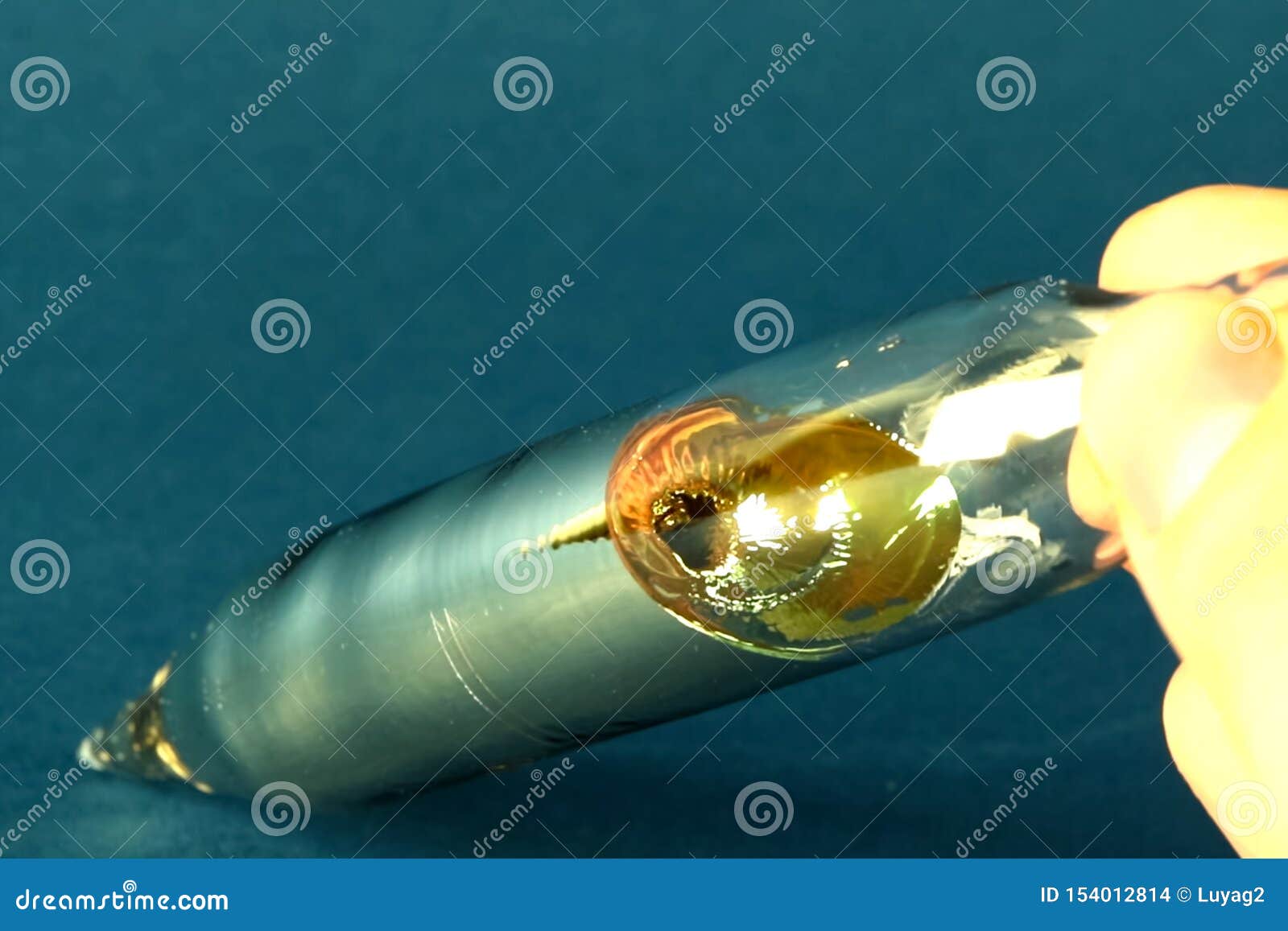 Cesium is Most Active Metal Capsule for Storing Cesium Stock Photo ...