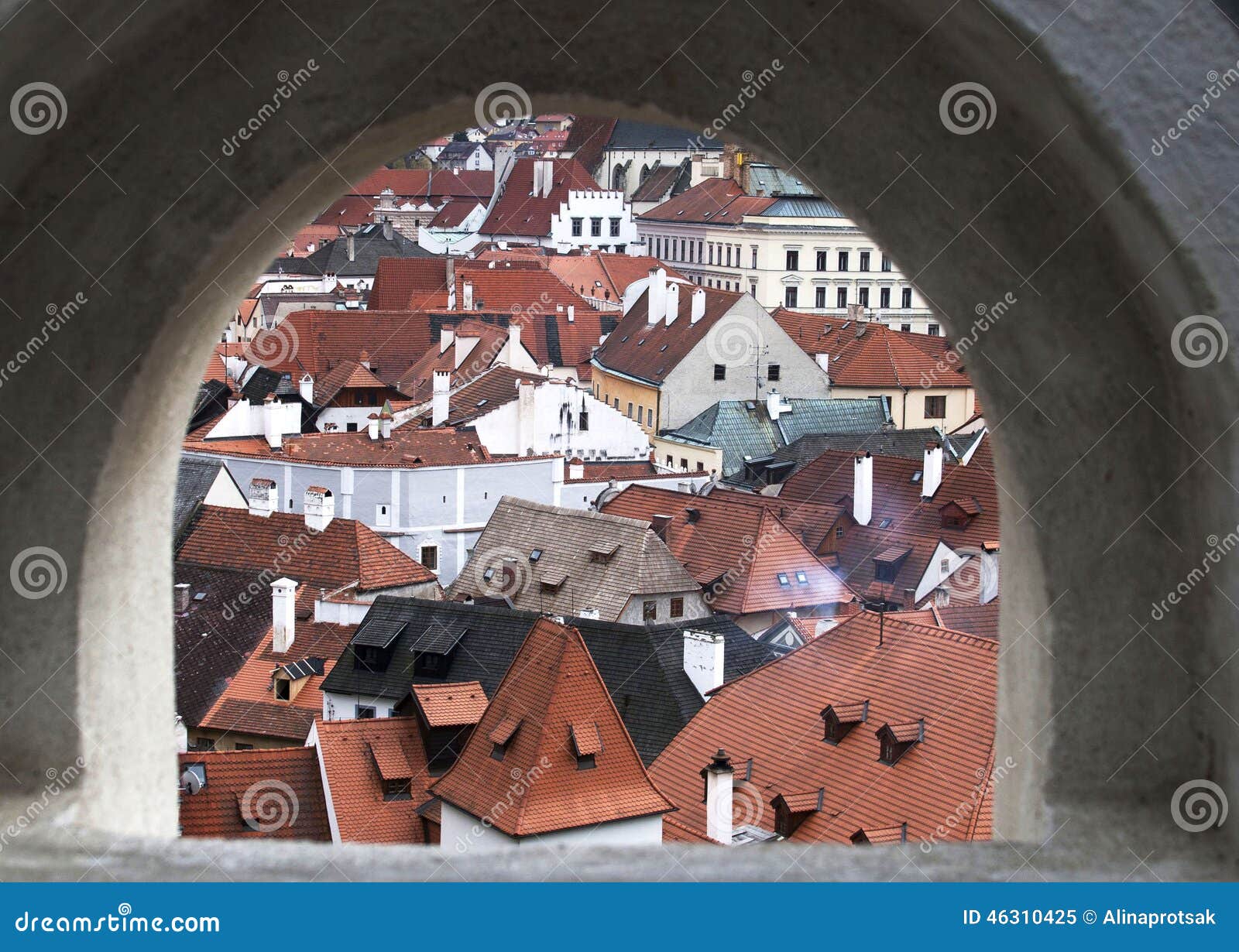 Loop Hole Shape Black Background Frame With Scenic Landmark View Of ...