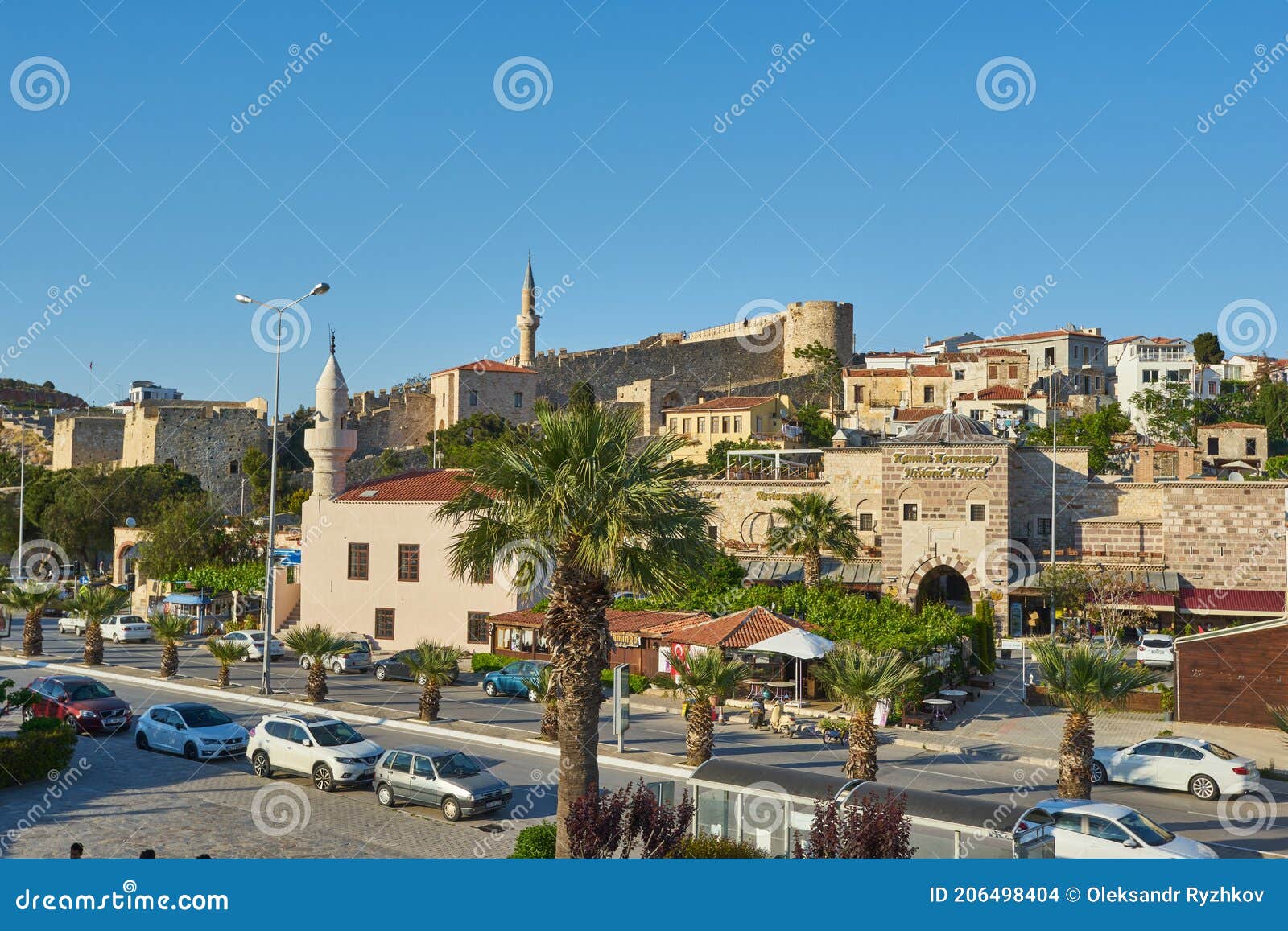 CESME -TURKEY - APRIL 25, 2018: Cesme Castle in the Mediterranean Port ...