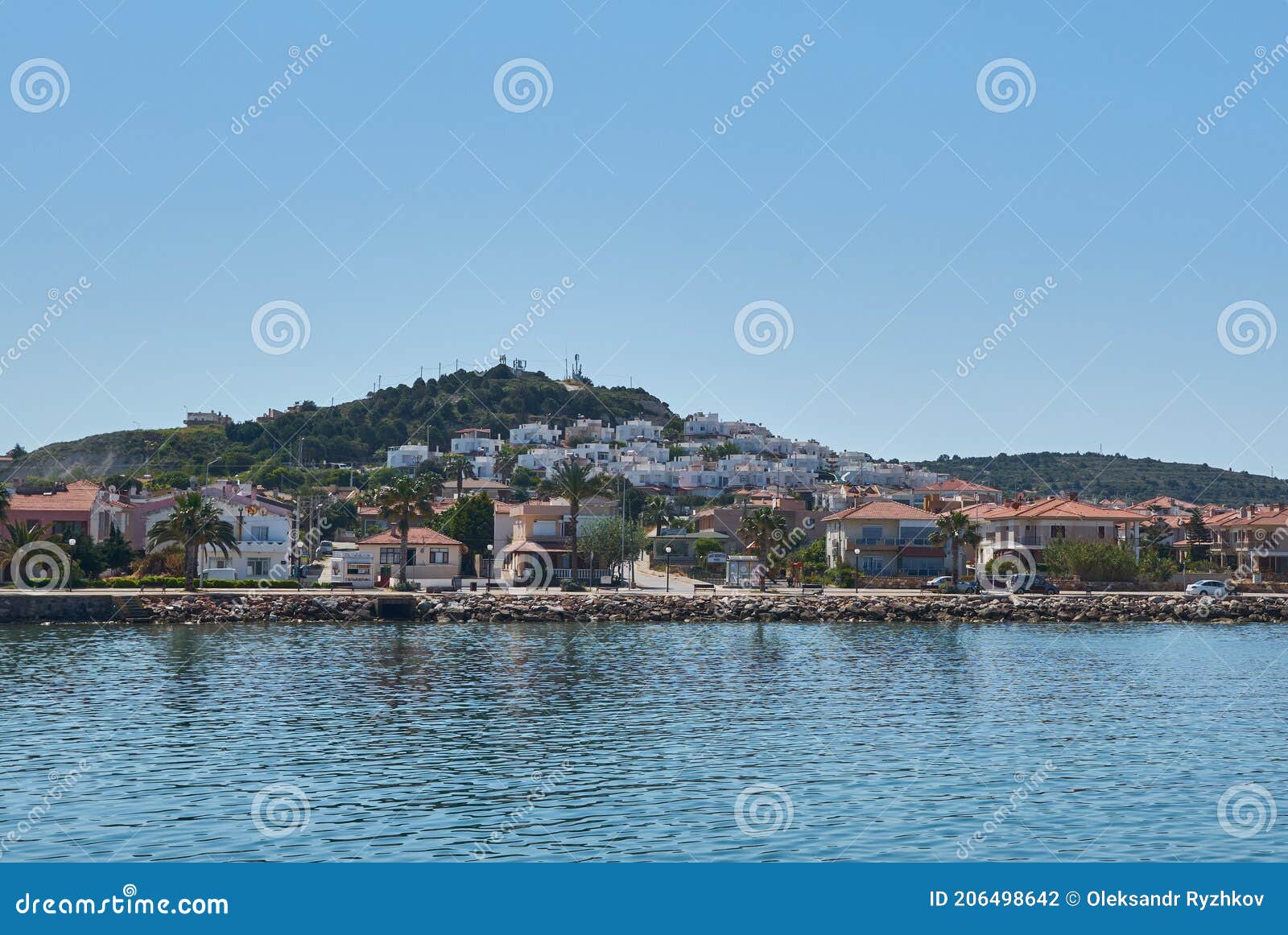 CESME -TURKEY - APRIL 25, 2018: Tekke Beach of Cesme in Turkey ...