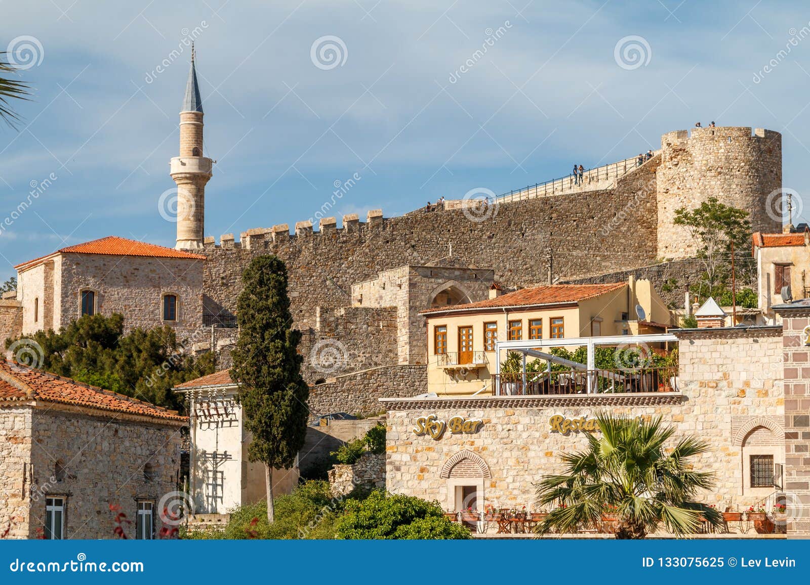 Medieval Ottoman Fortress in Cesme Editorial Image - Image of summer ...