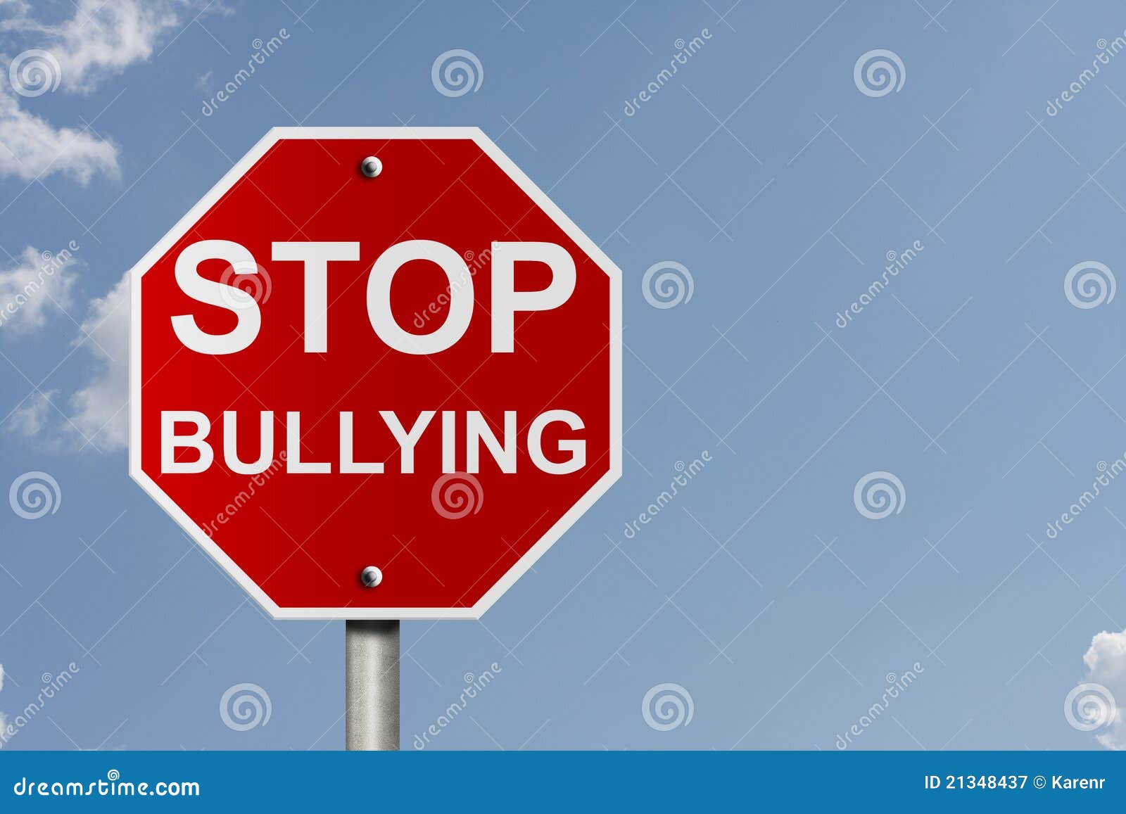 Cessez d'intimider image stock. Image du intimider, information - 21348437