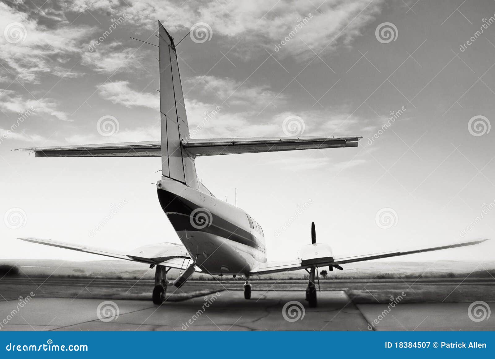 Cessna 303 Crusader - Rear View 01 Stock Photography | CartoonDealer ...
