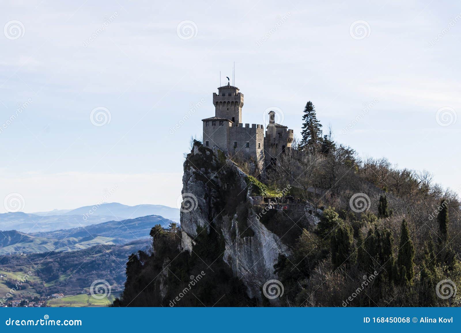 Cesta or De La Fratta Tower in San Marino on the Highest of Monte ...