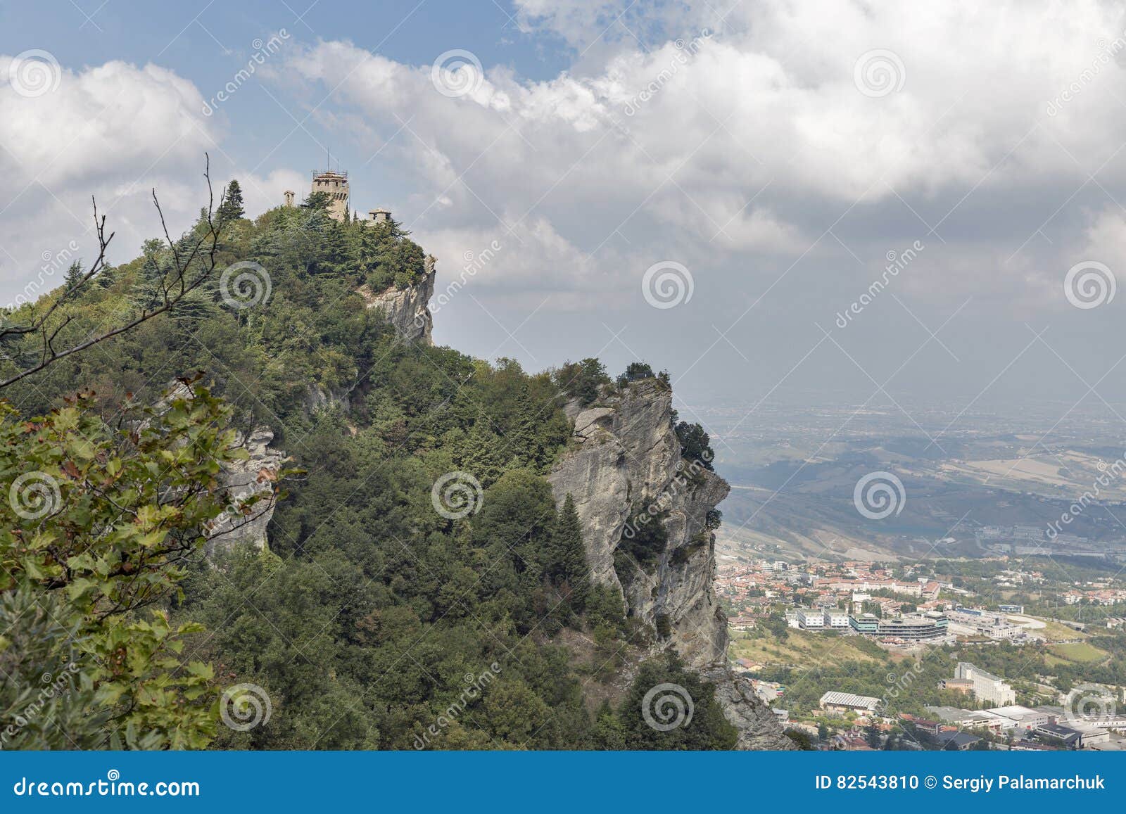 Cesta Tower, One of Three Fortress in San Marino. Stock Photo - Image ...