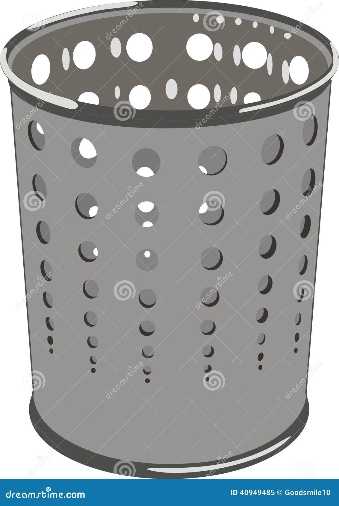 Cestino dei rifiuti illustrazione vettoriale. Illustrazione di icona ...