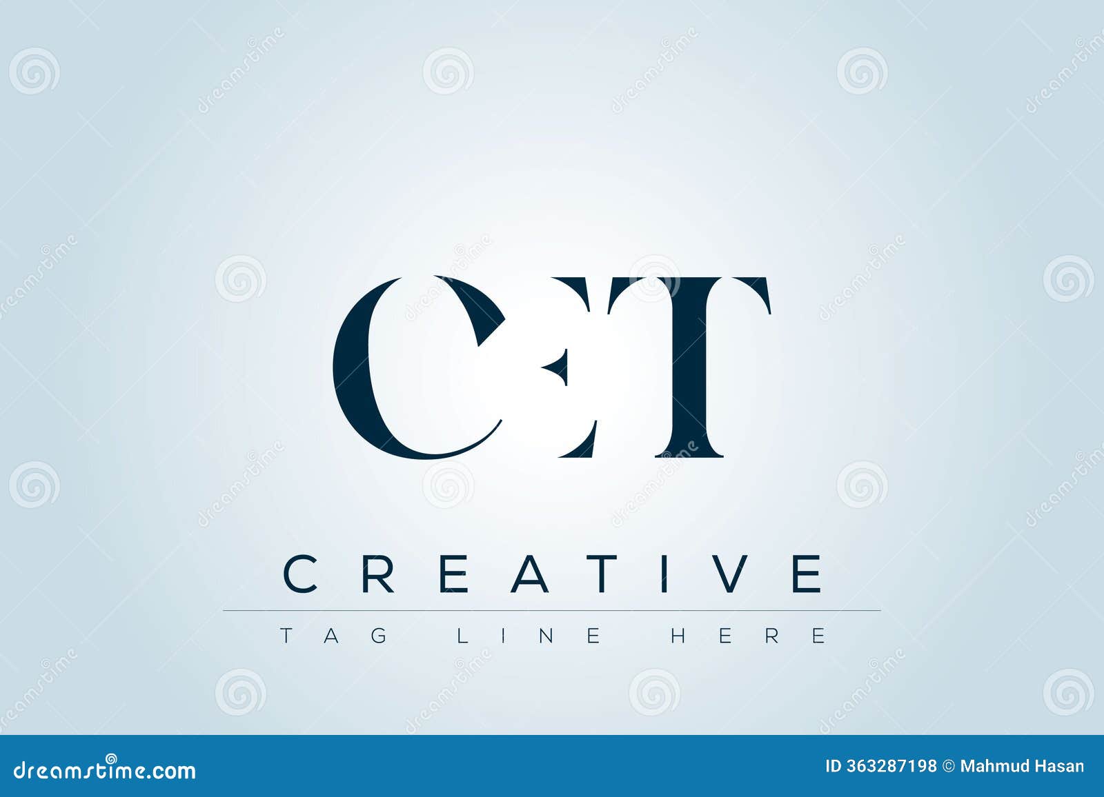 CET abstract letter logo stock vector. Illustration of technology ...