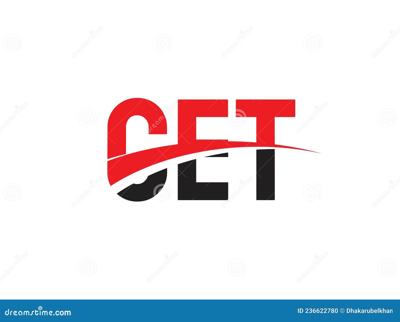 CET Letter Initial Logo Design Vector Illustration Stock Vector ...