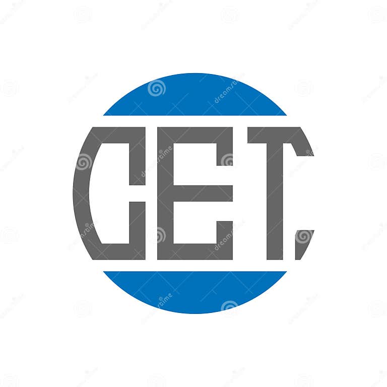 CET Letter Logo Design on White Background. CET Creative Initials ...
