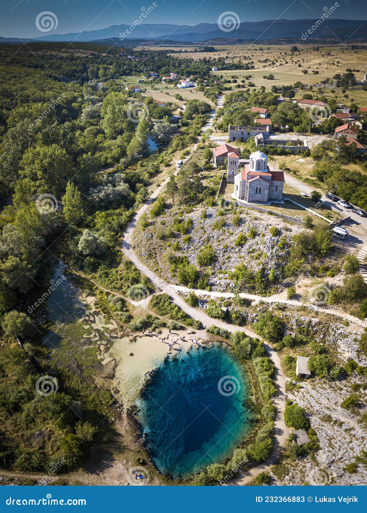 Cetina Water Spring with Crystal Water in Croatia Stock Image - Image ...