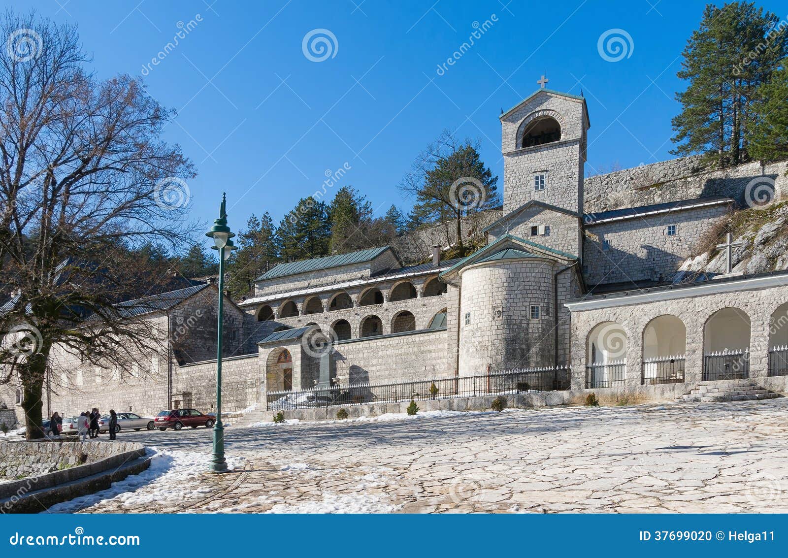 Cetinje Monastery. Montenegro. Winter Stock Photo - Image of city ...