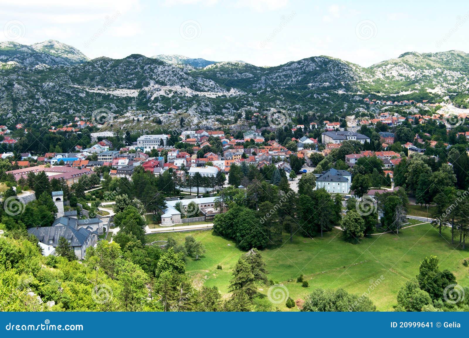 Cetinje Montenegro stock image. Image of cross, fortress - 20999641