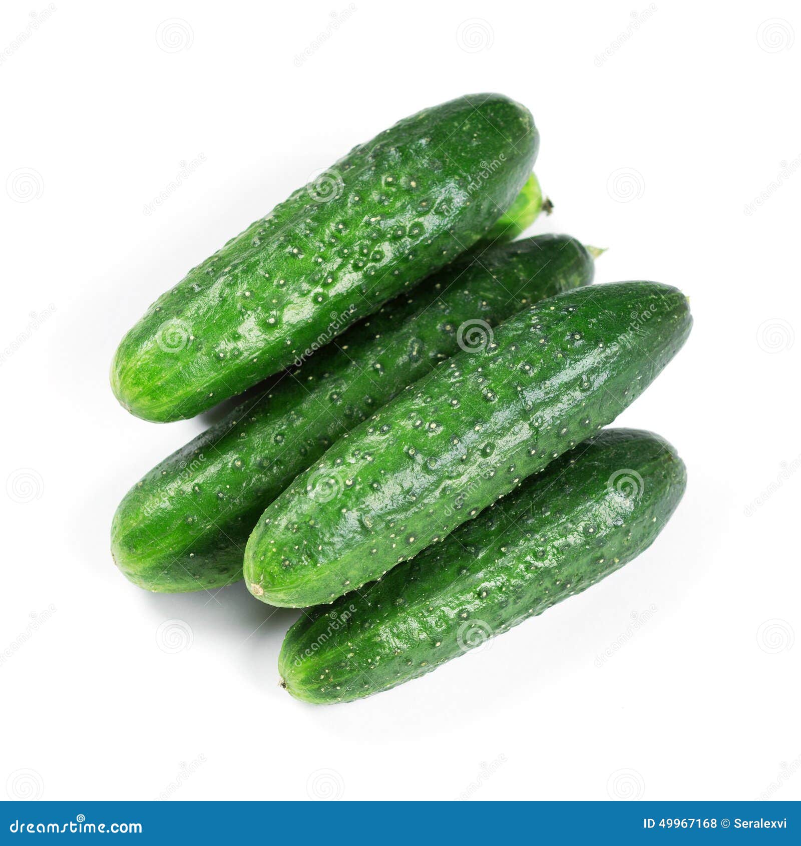 Cetrioli verdi freschi fotografia stock. Immagine di sano - 49967168