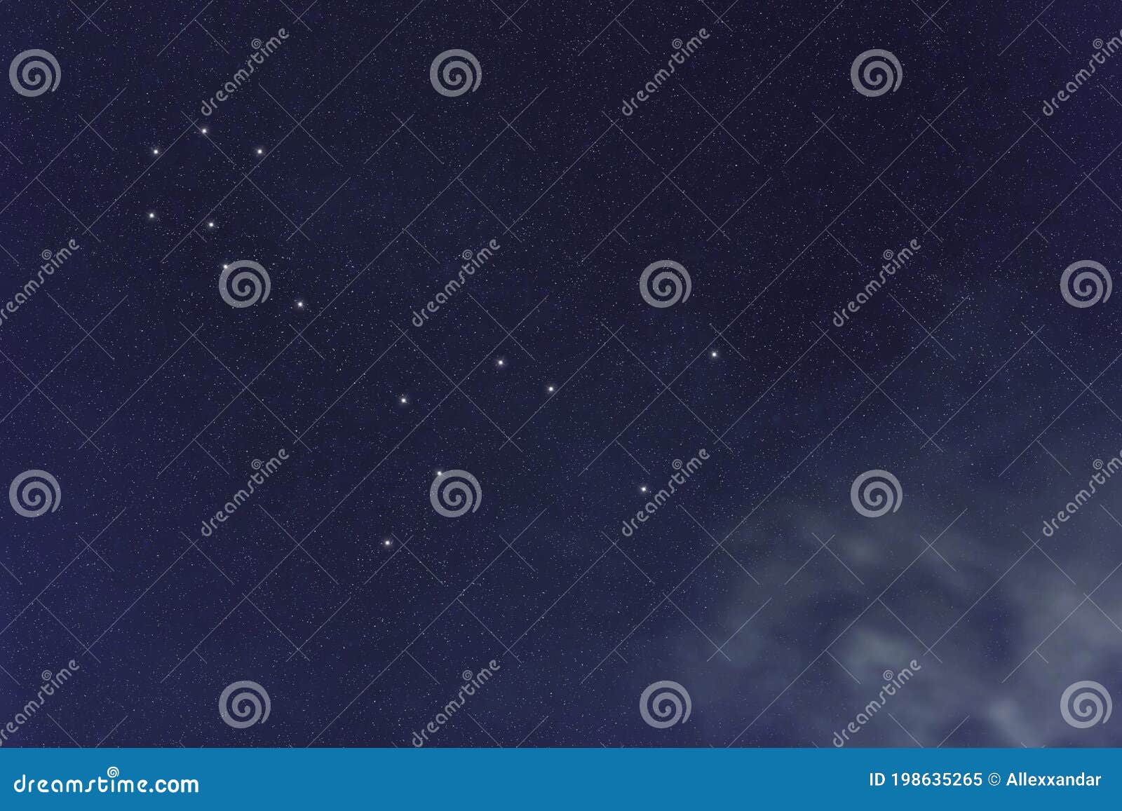 Cetus Star Constellation, Night Sky, Cluster of Stars, Deep Space ...