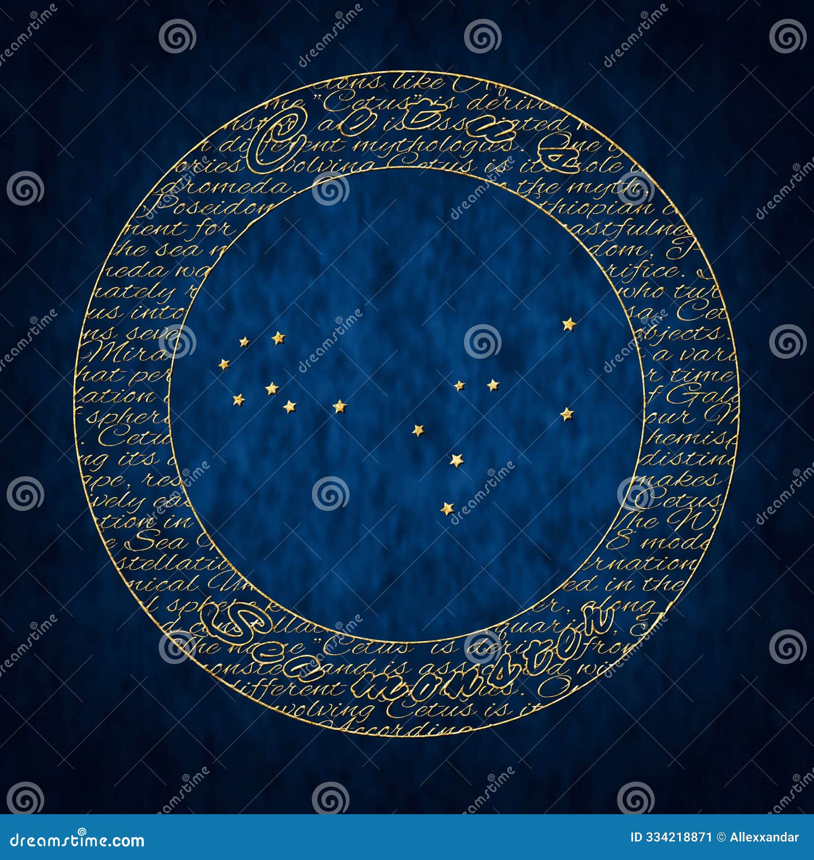 Cetus Star Constellation, Whale Constellation Stock Image - Image of ...