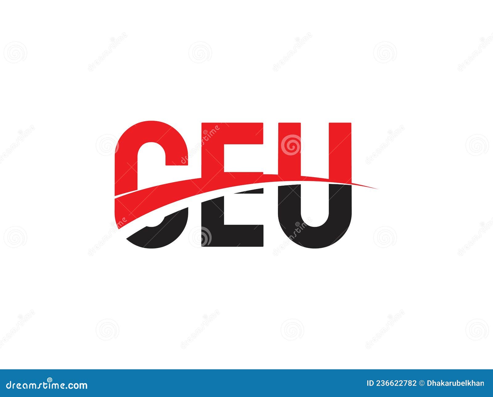 CEU Letter Initial Logo Design Vector Illustration Stock Vector ...