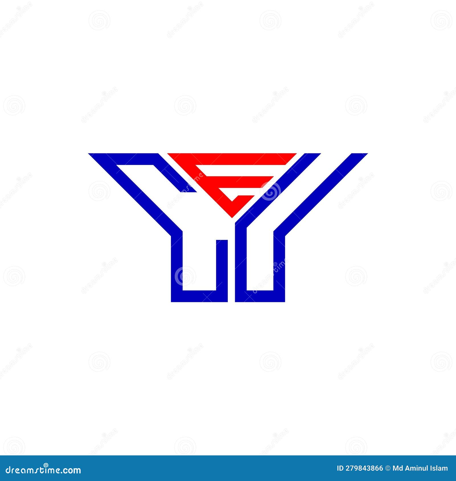 CEU Letter Logo Creative Design with Vector Graphic, CEU Stock Vector ...