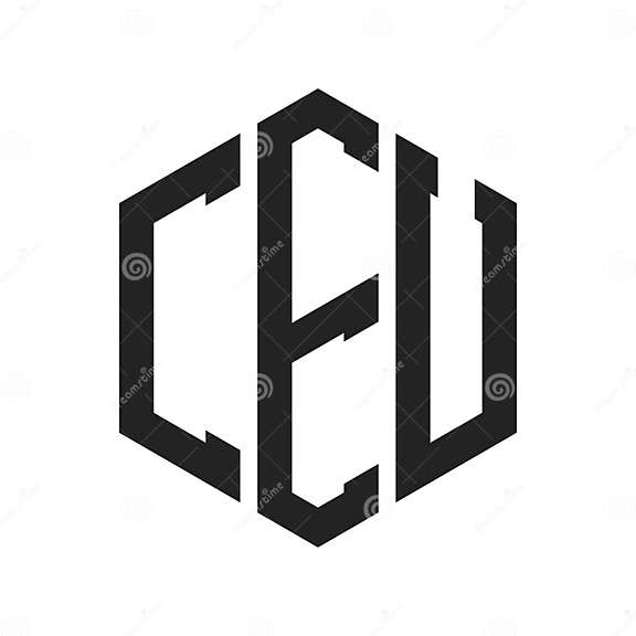 CEU Logo Design. Initial Letter CEU Monogram Logo Using Hexagon Shape ...