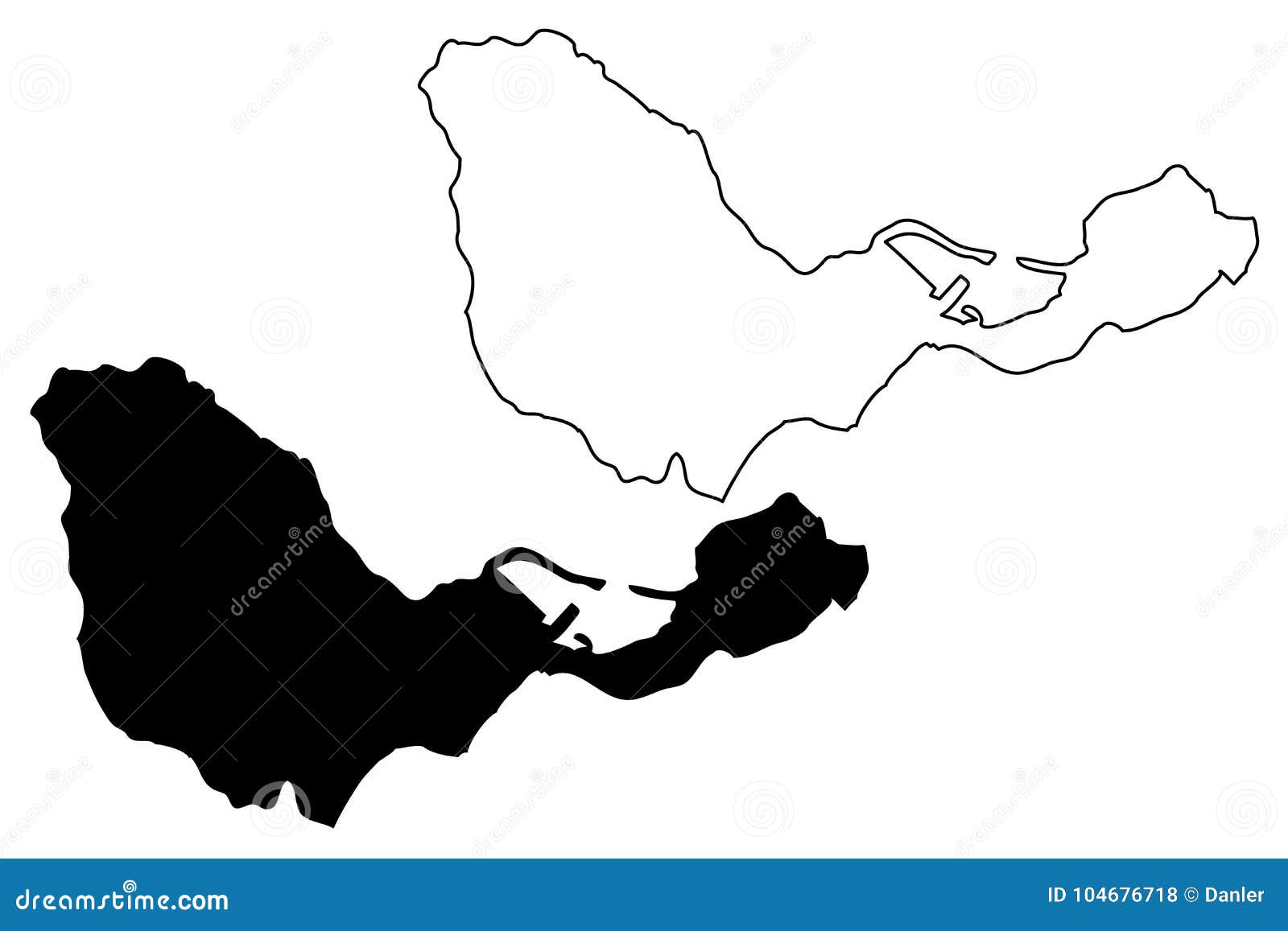 Ceuta map vector stock vector. Illustration of cartography - 104676718