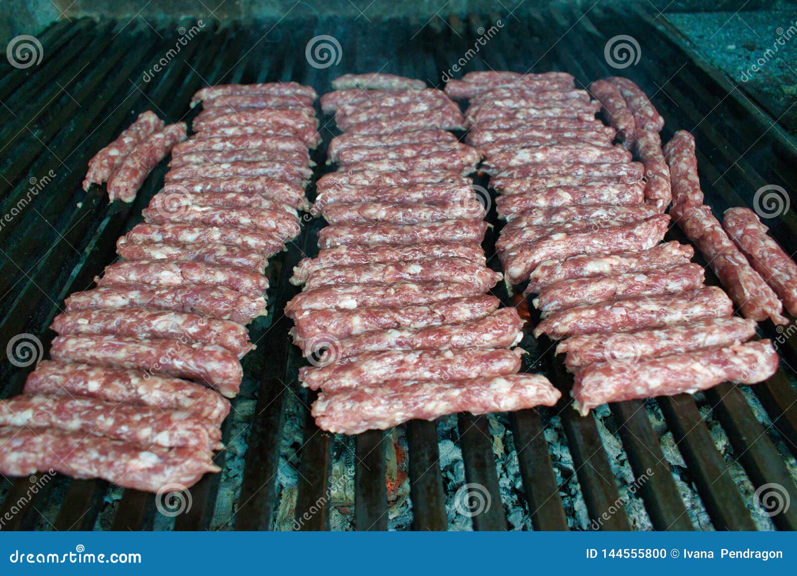 Cevapi stock photo. Image of cevap, grilling, closeup - 144555800