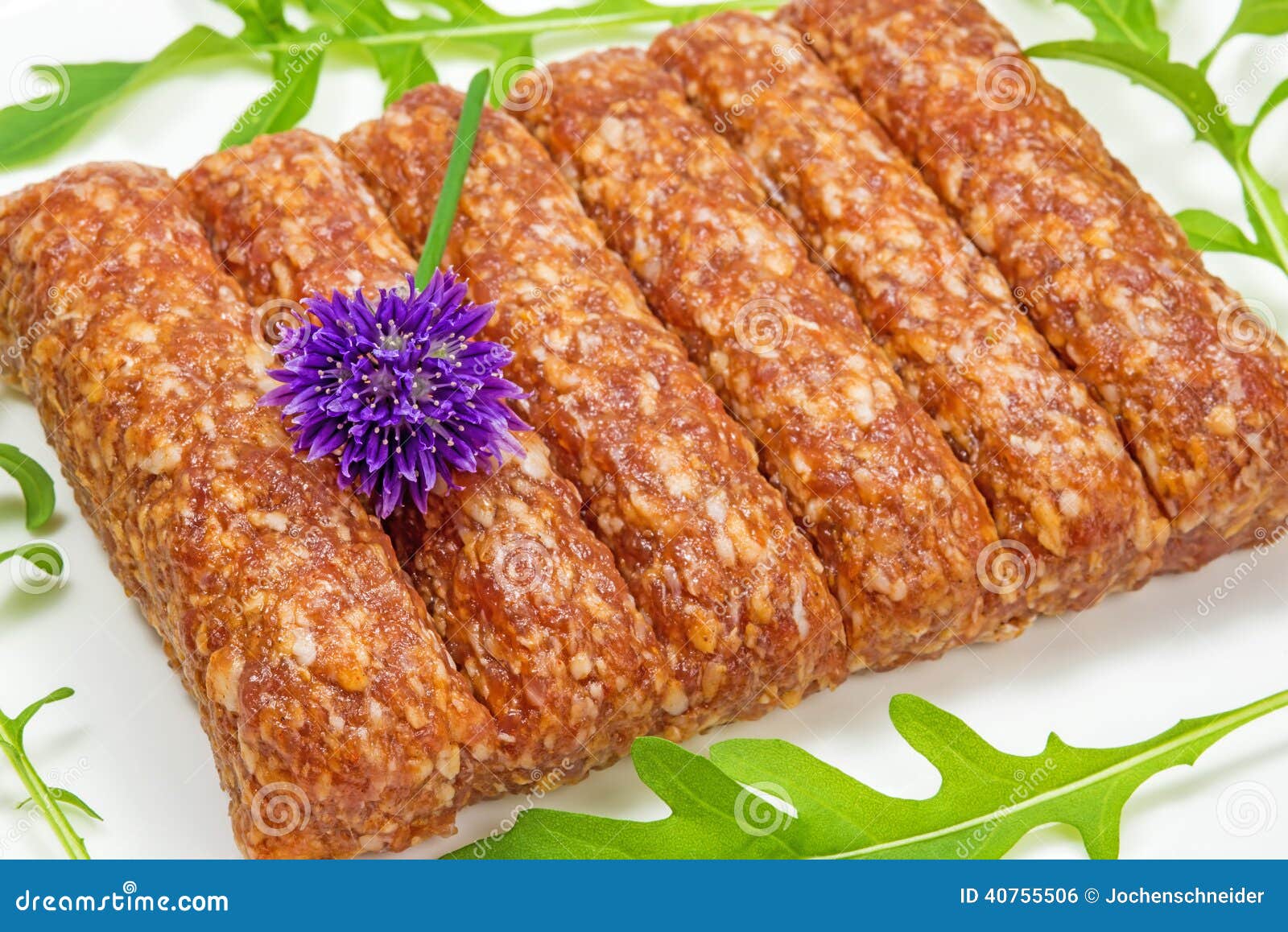 Cevapi, raw stock photo. Image of chive, minced, roll - 40755506