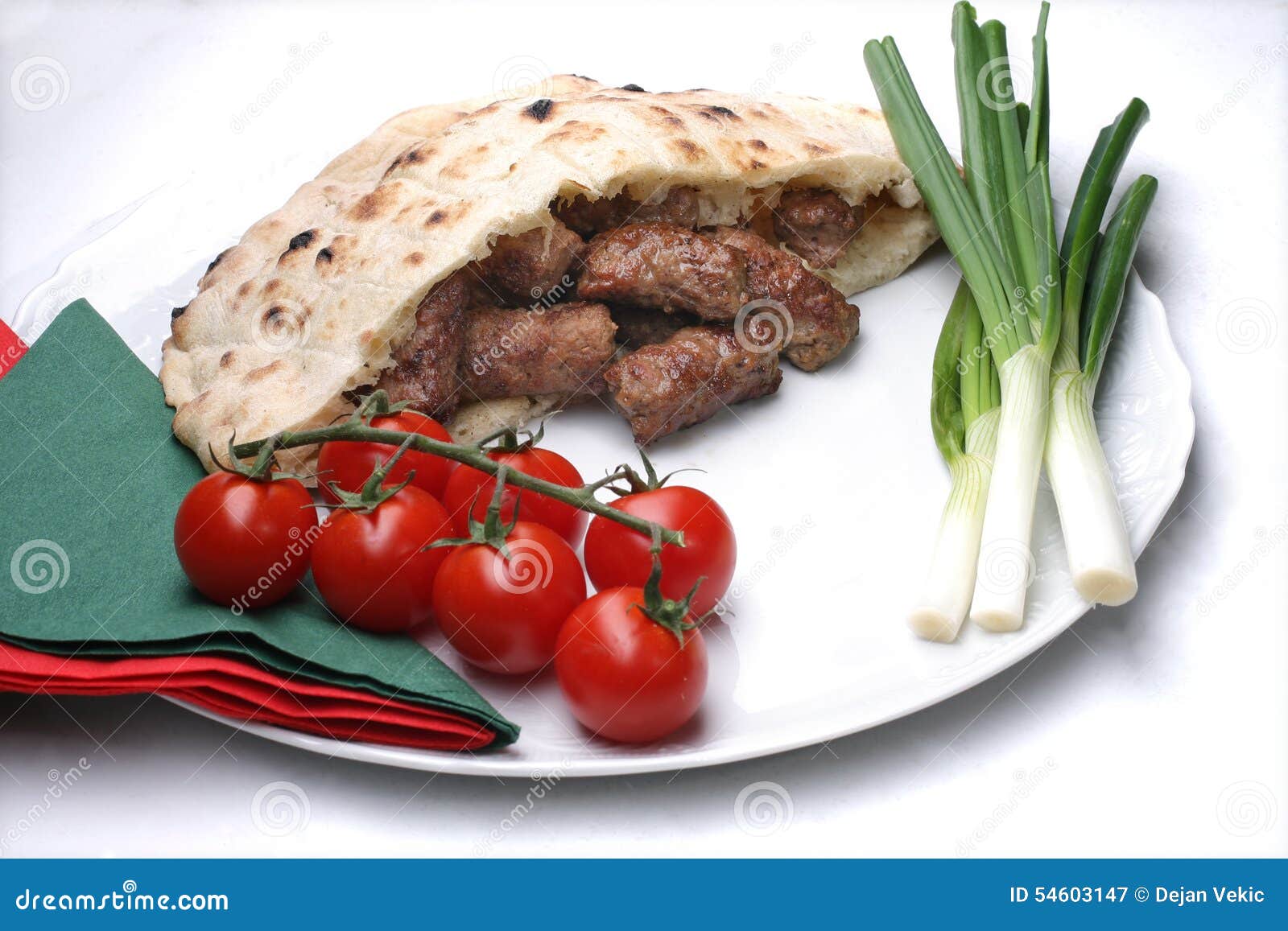 Cevapi stock image. Image of traditional, plate, dish - 54603147