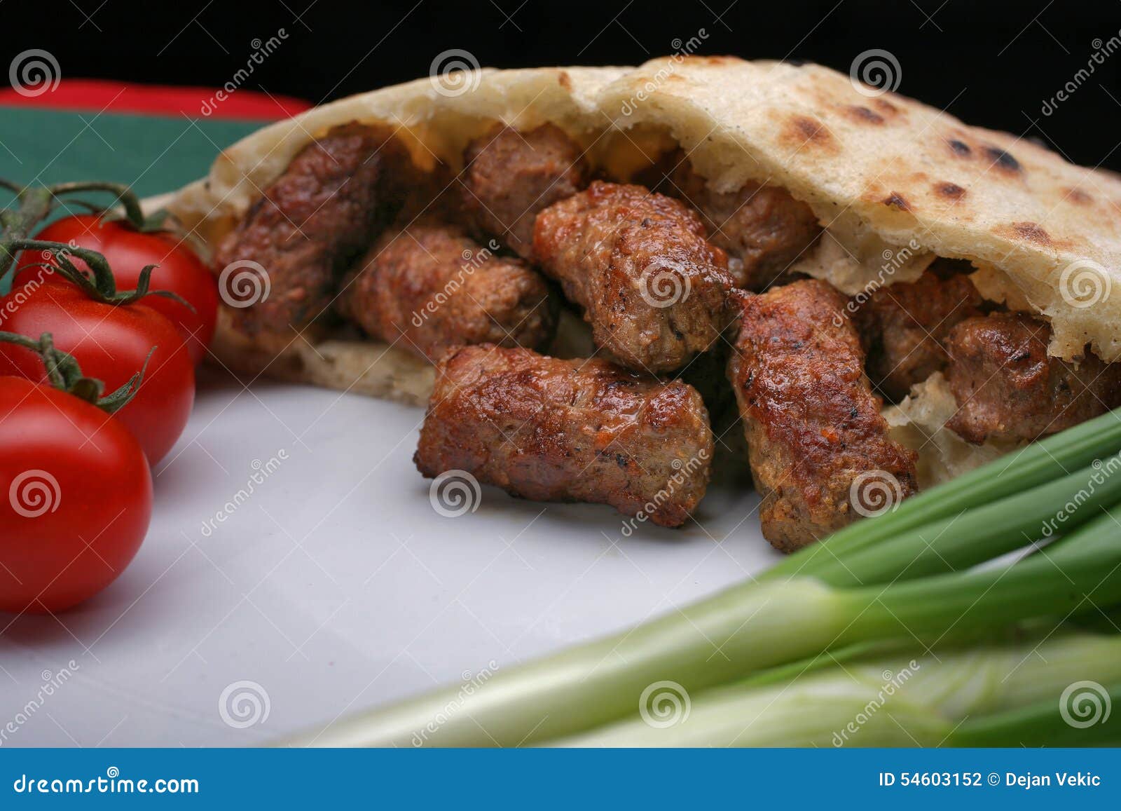 Cevapi stock photo. Image of dish, cevapcici, restaurant - 54603152