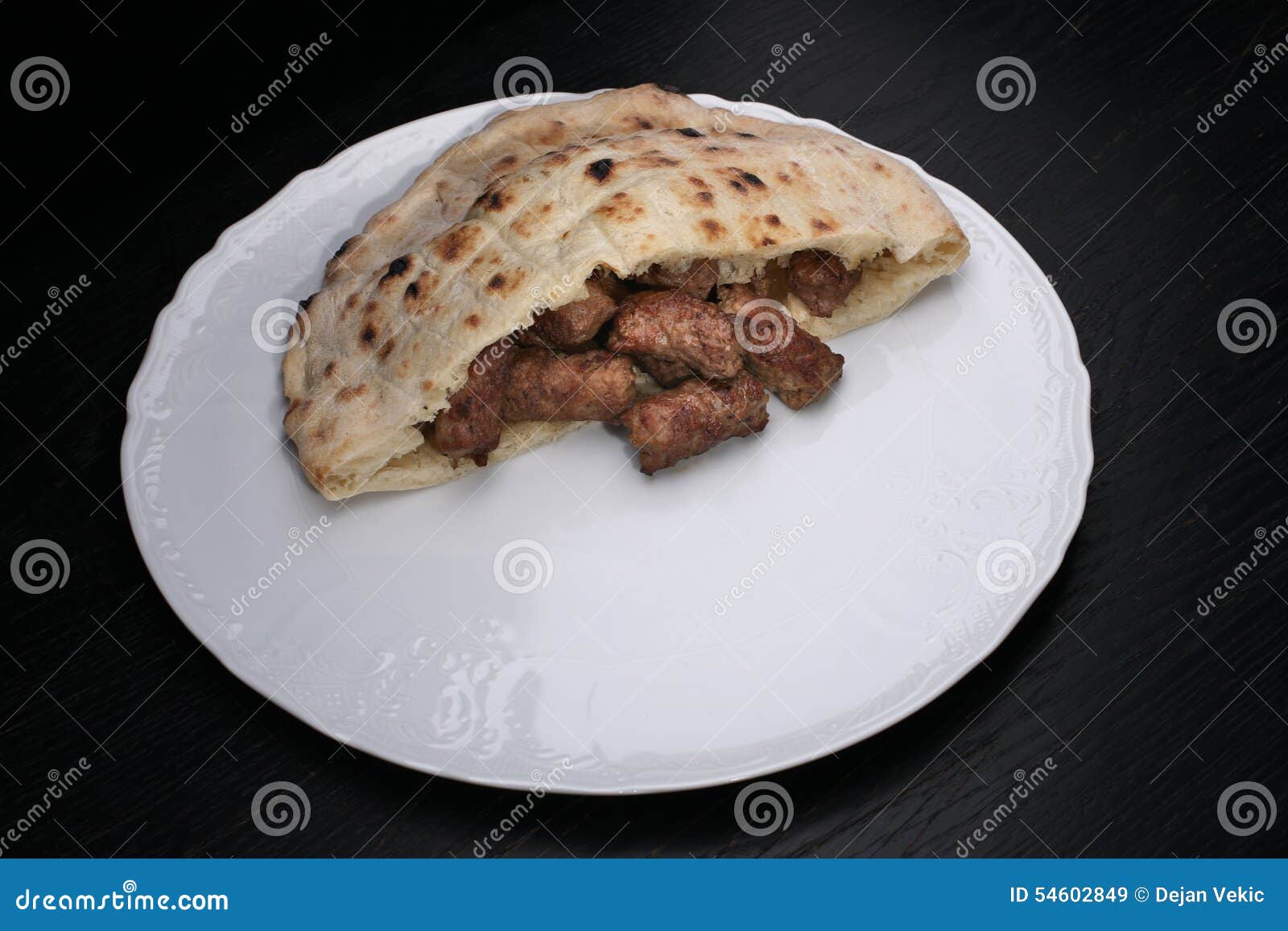 Cevapi stock image. Image of onion, beef, bosnian, grilled - 54602849