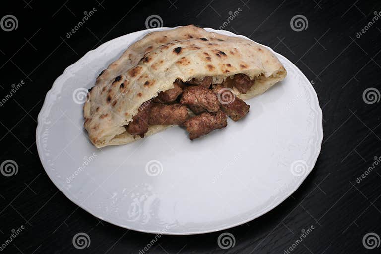 Cevapi stock image. Image of onion, beef, bosnian, grilled - 54602849