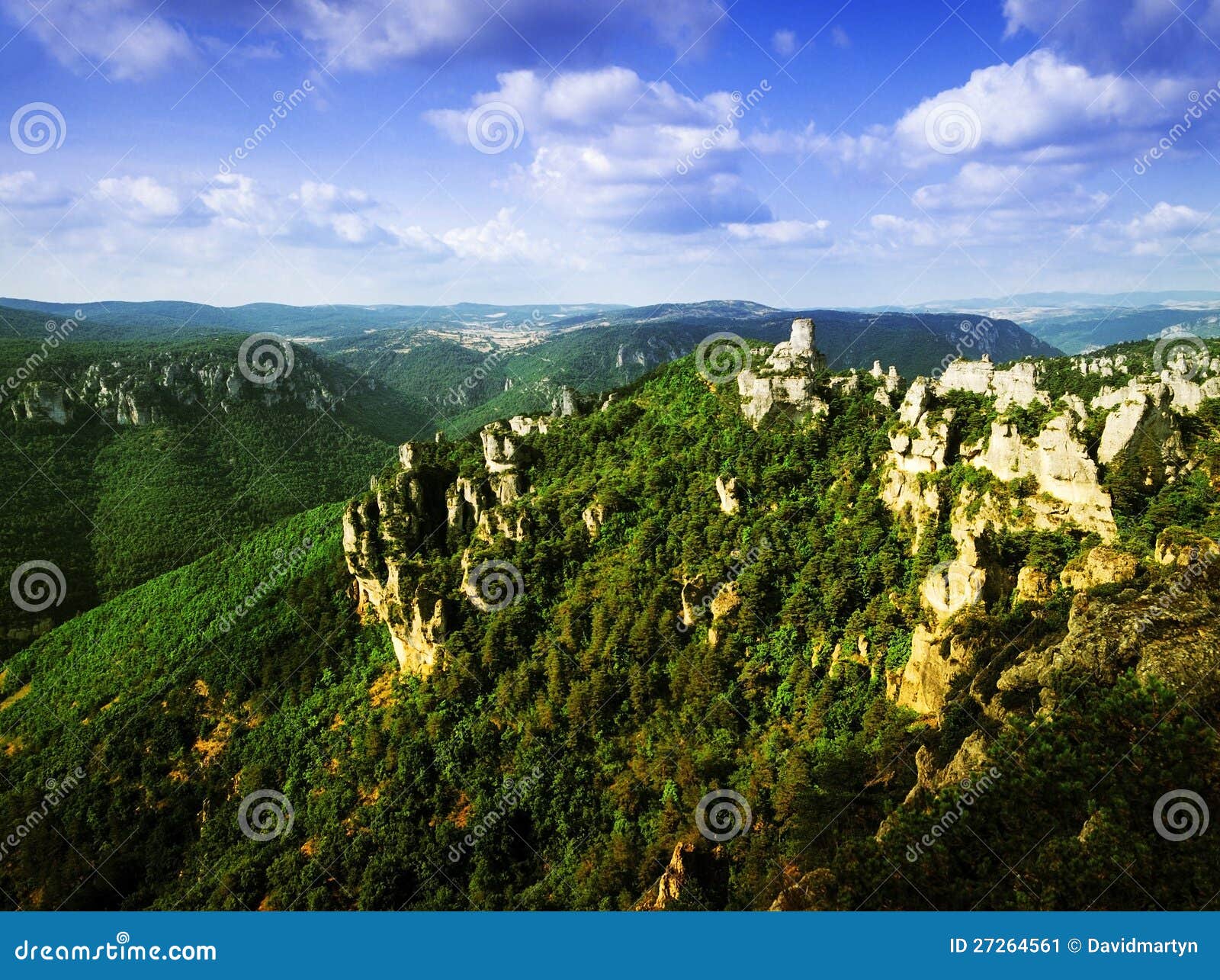 Cevennes stock image. Image of outcrop, cloudscape, languedocroussillon ...