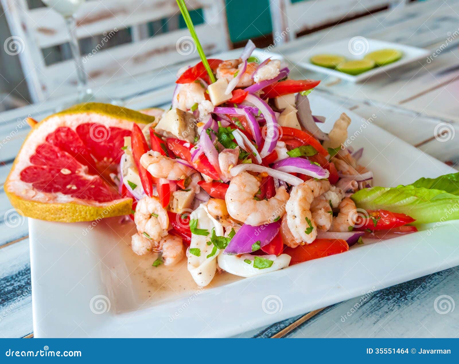 Ceviche Mexicano De Los Mariscos Foto de archivo - Imagen de ...