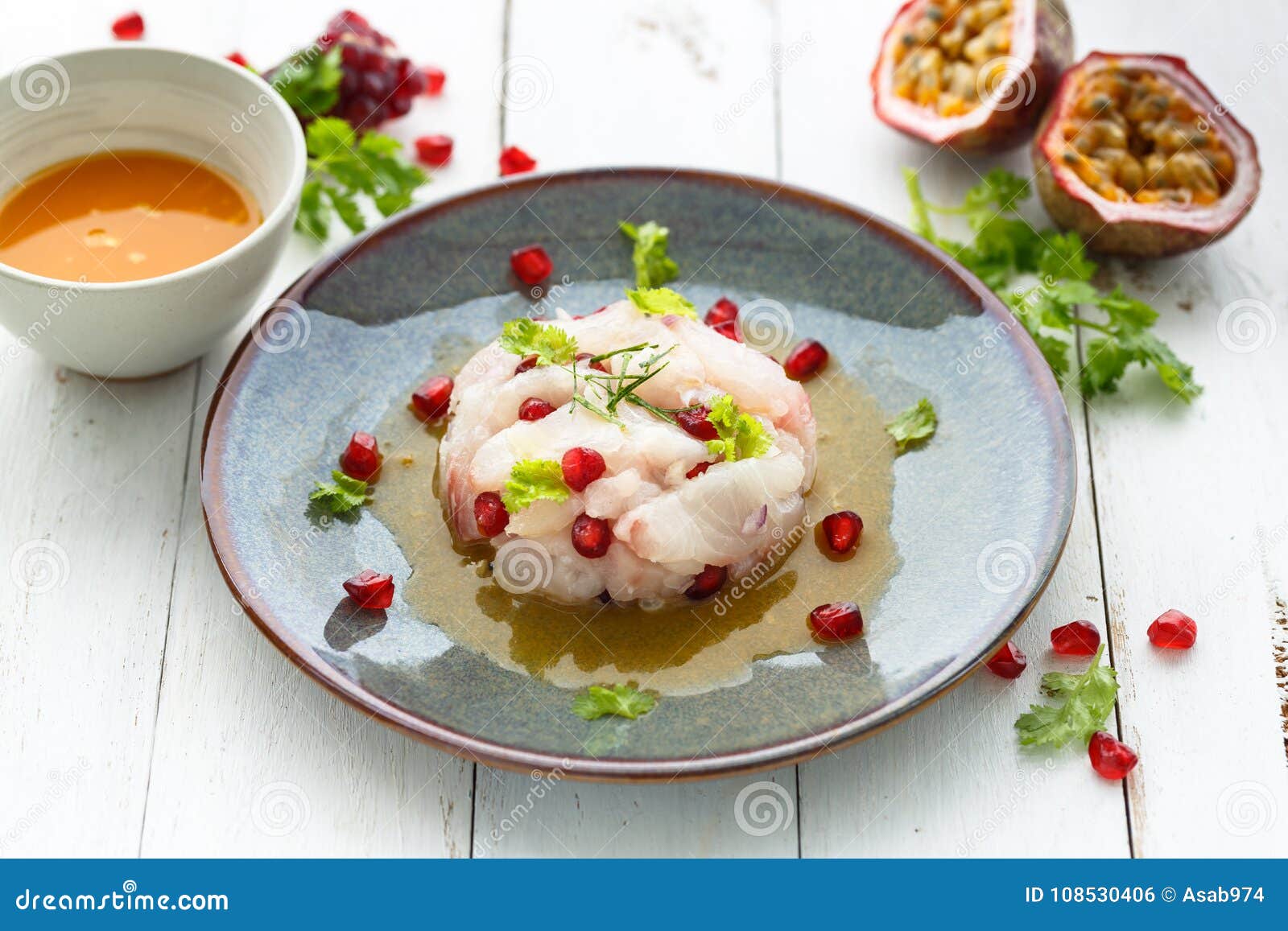 Ceviche, Peruvian Food stock photo. Image of coriandre - 108530406