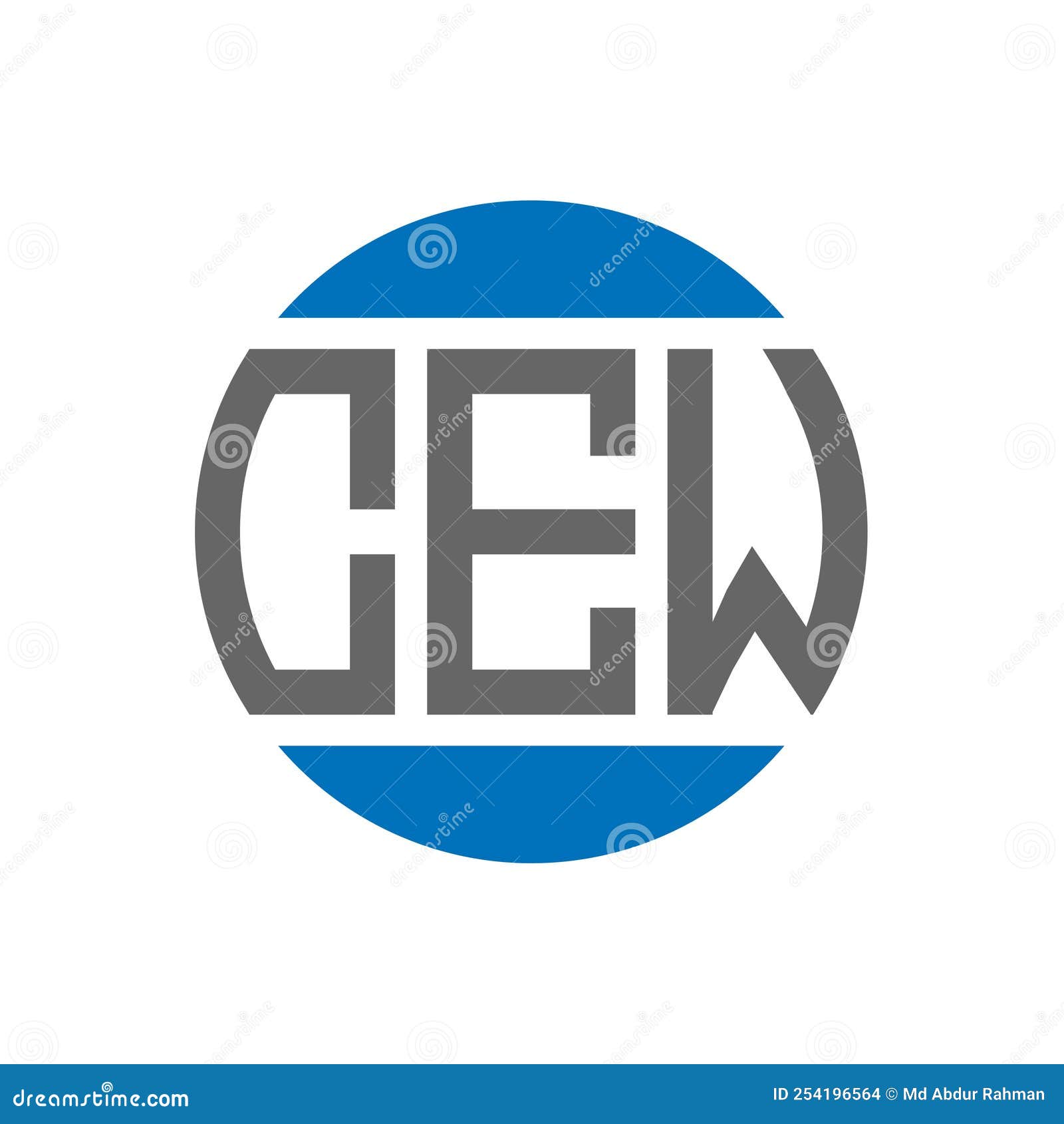 CEW Letter Logo Design on White Background. CEW Creative Initials ...