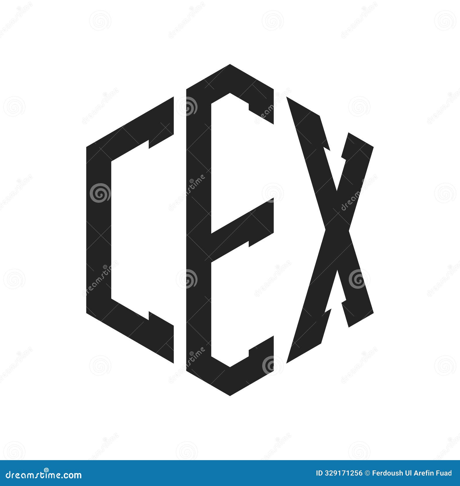 CEX Logo Design. Initial Letter CEX Monogram Logo Using Hexagon Shape ...