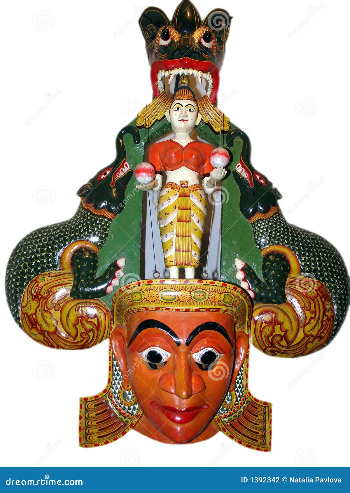 Ceylon mask stock photo. Image of actors, historical, crafts - 1392342