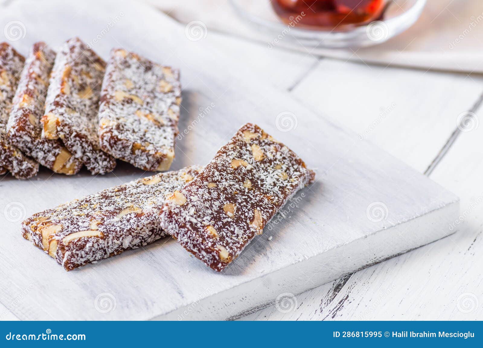Cezerye Traditional Turkish Carrot Dessert with Shredded Coconuts Stock ...