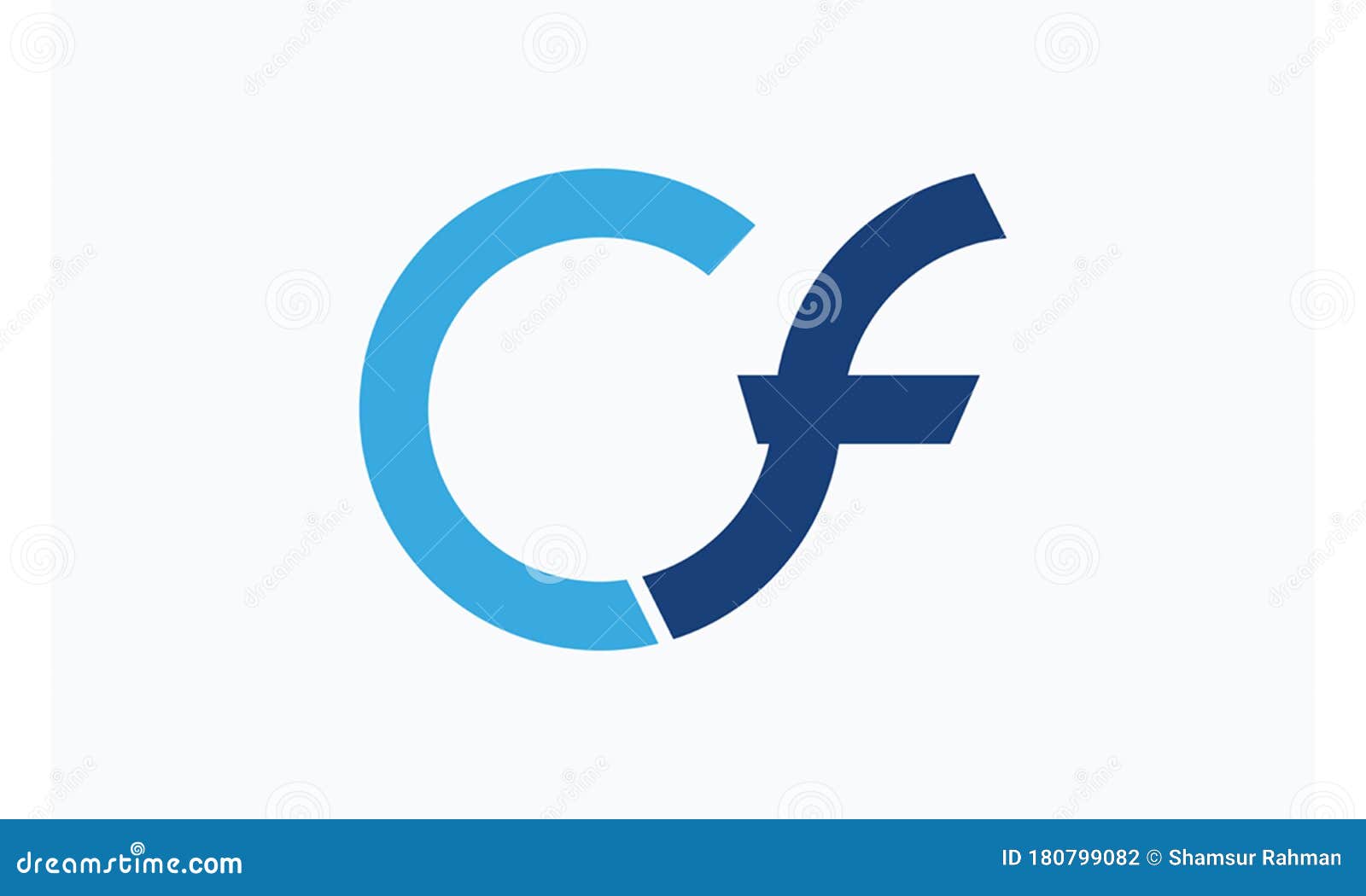 Initial Letter Cf Logo or Fc Logo Vector Design Template Stock Vector ...