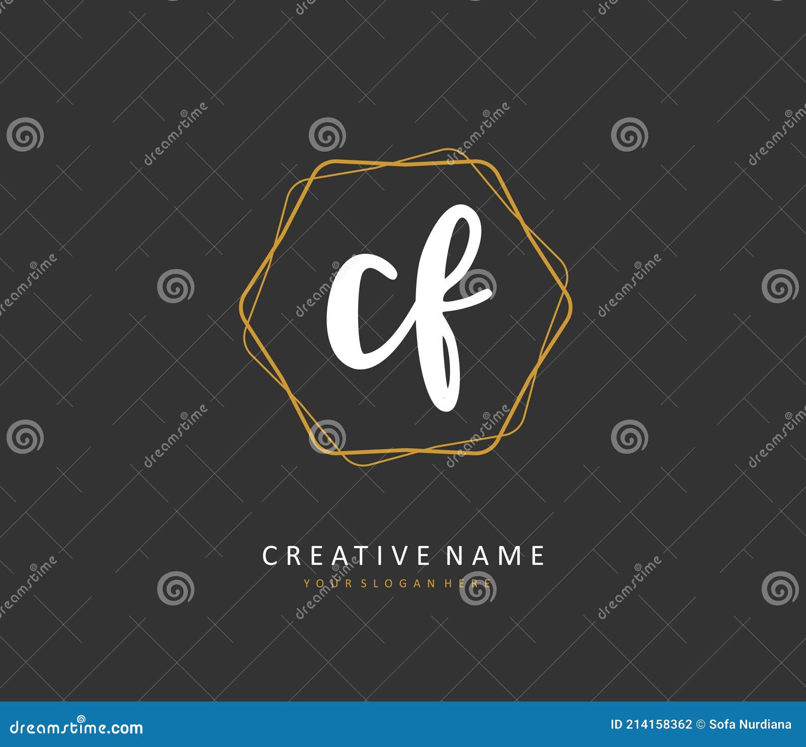 Initial Letter Handwriting and Signature Logo. a Concept Handwriting ...
