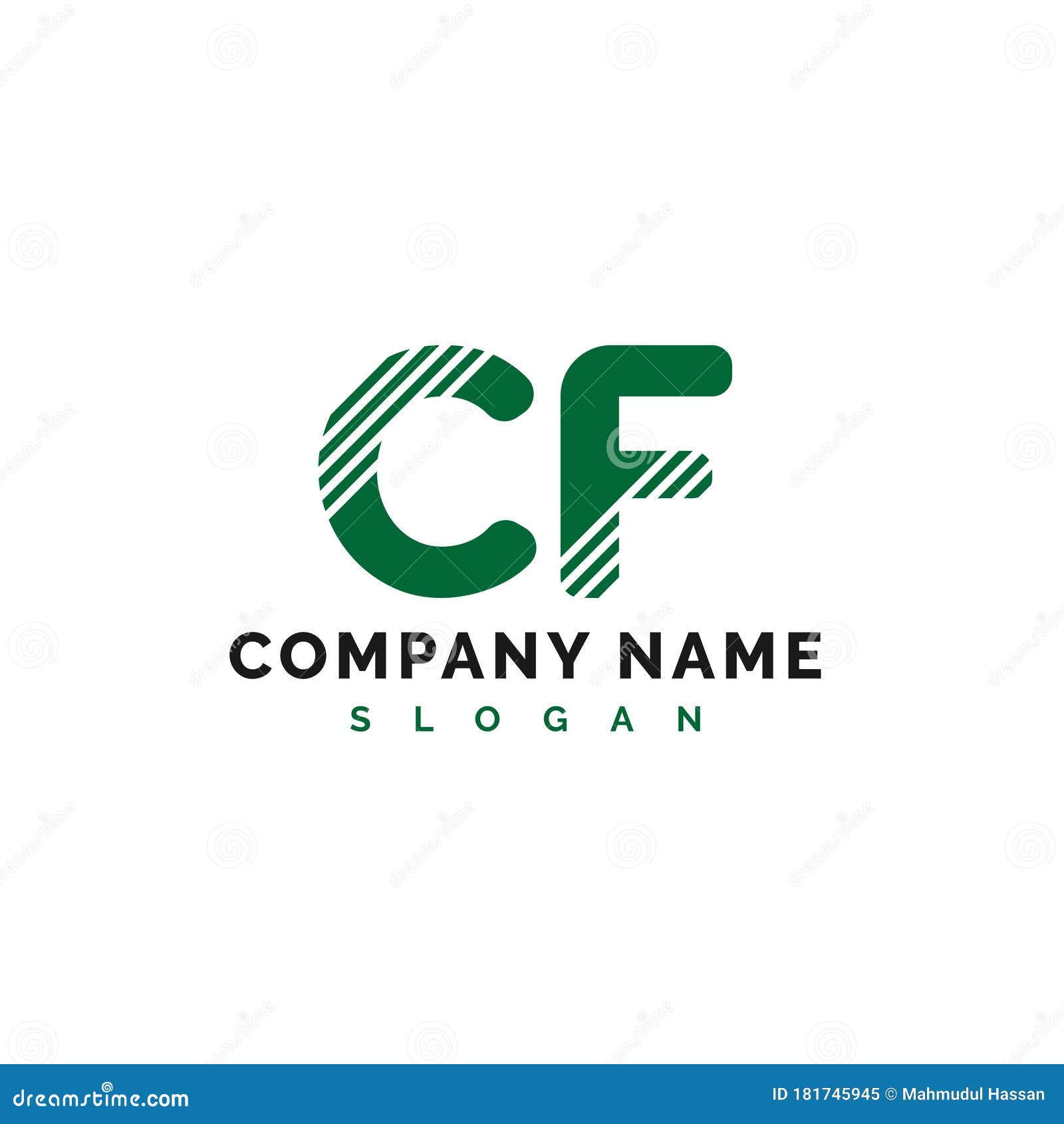 CF Letter Logo Design. CF Letter Logo Vector Illustration - Vector ...