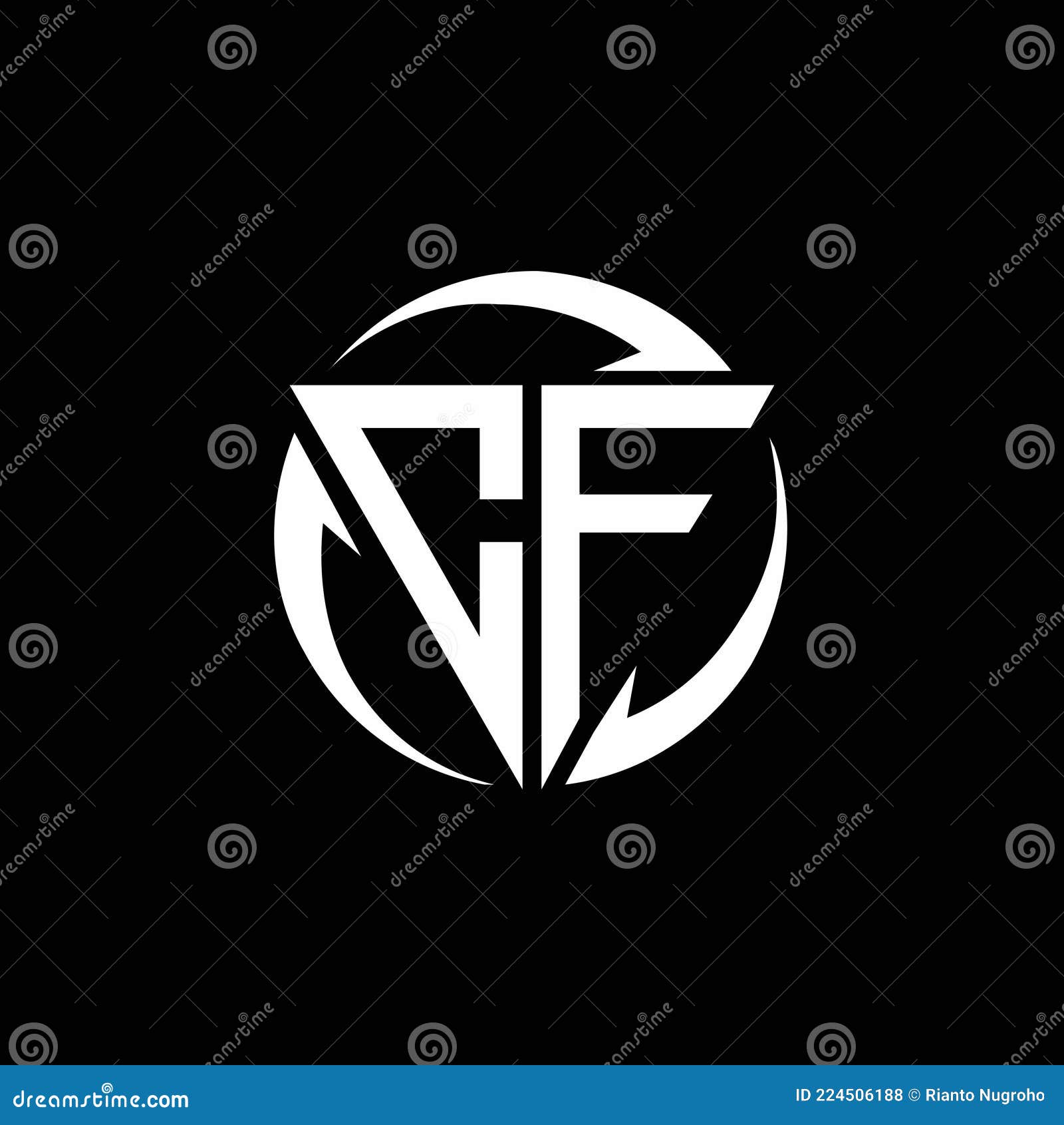 CF Logo Monogram Design Template Stock Vector - Illustration of ...