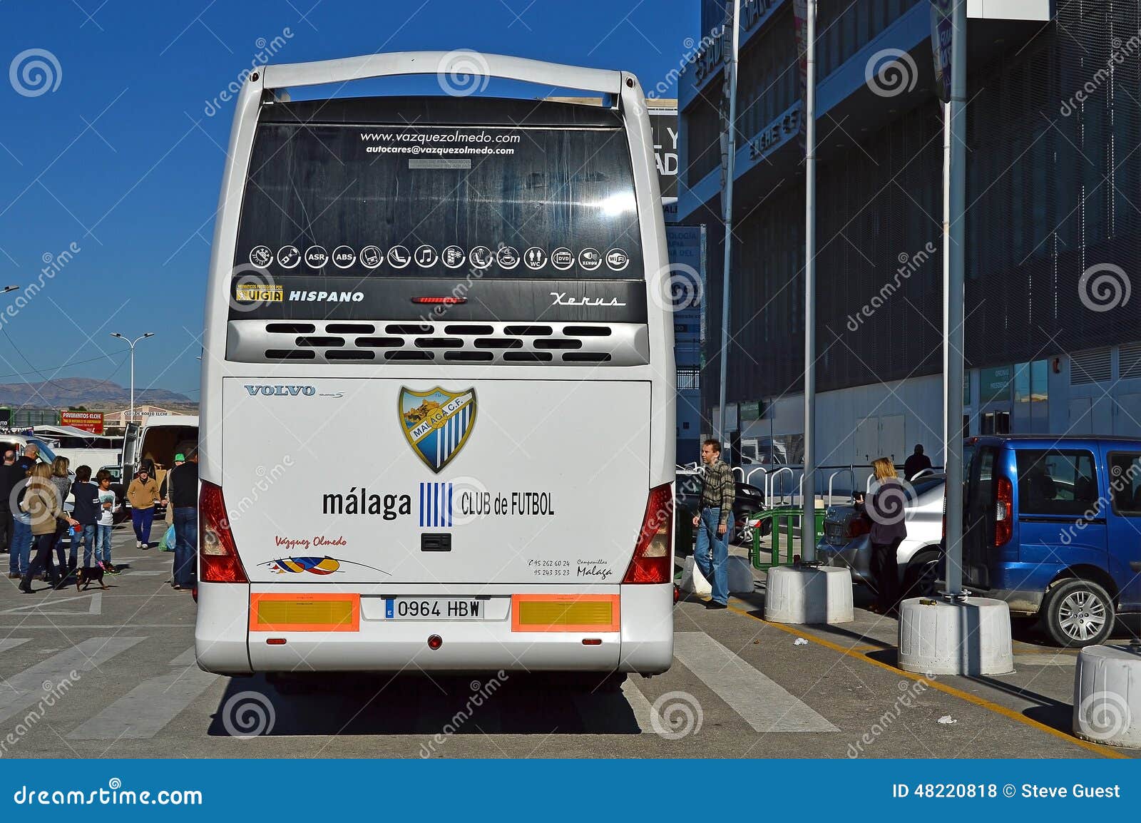 CF Team Bus de Malaga photo stock éditorial. Image du transport - 48220818