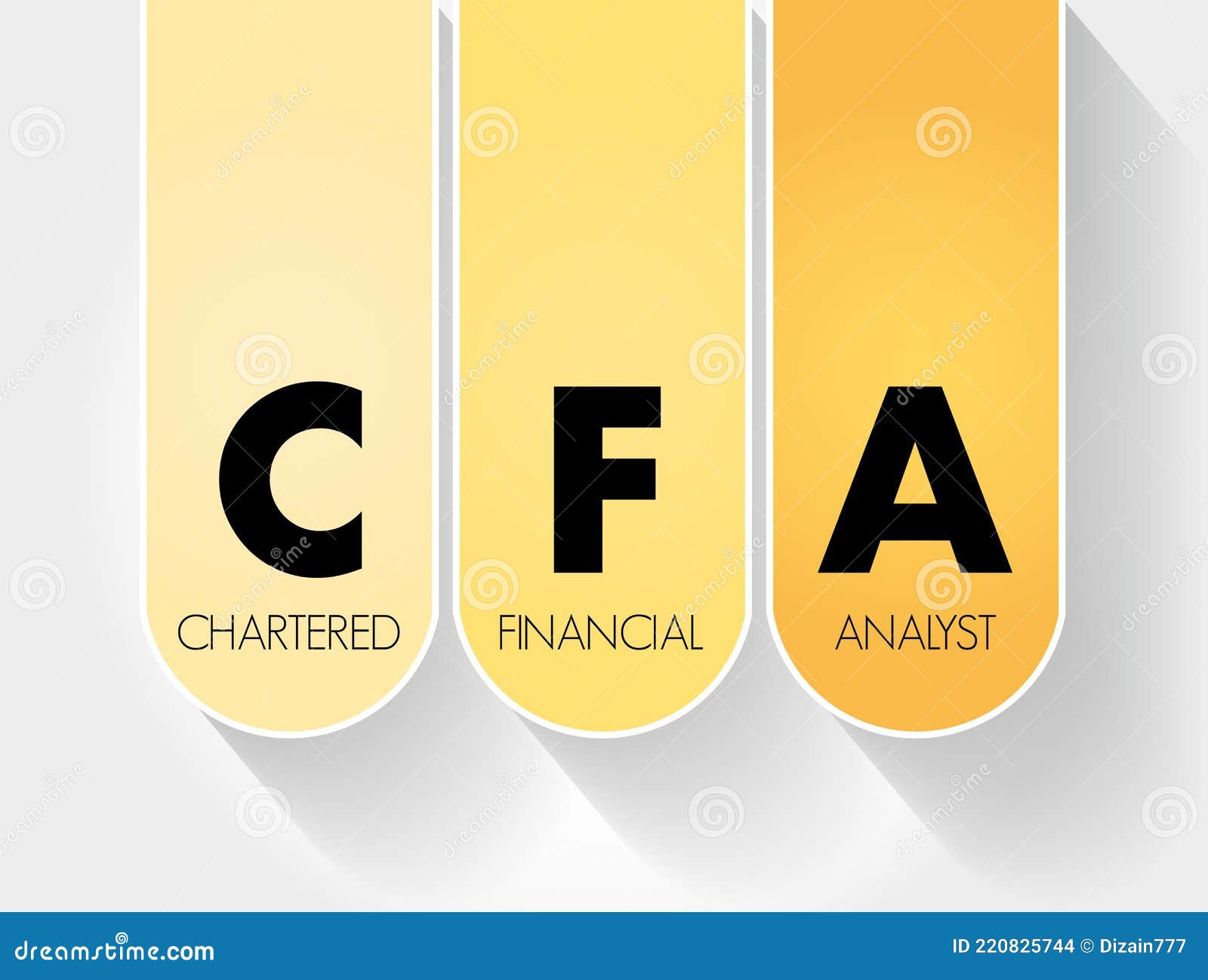 CFA, Chartered Financial Analyst. Concept With Keywords, Letters And ...