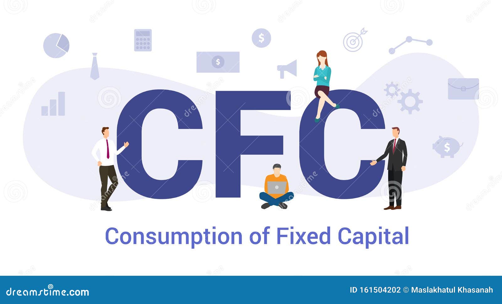 Cfc Consumption of Fixed Capital Concept with Big Word or Text and Team ...